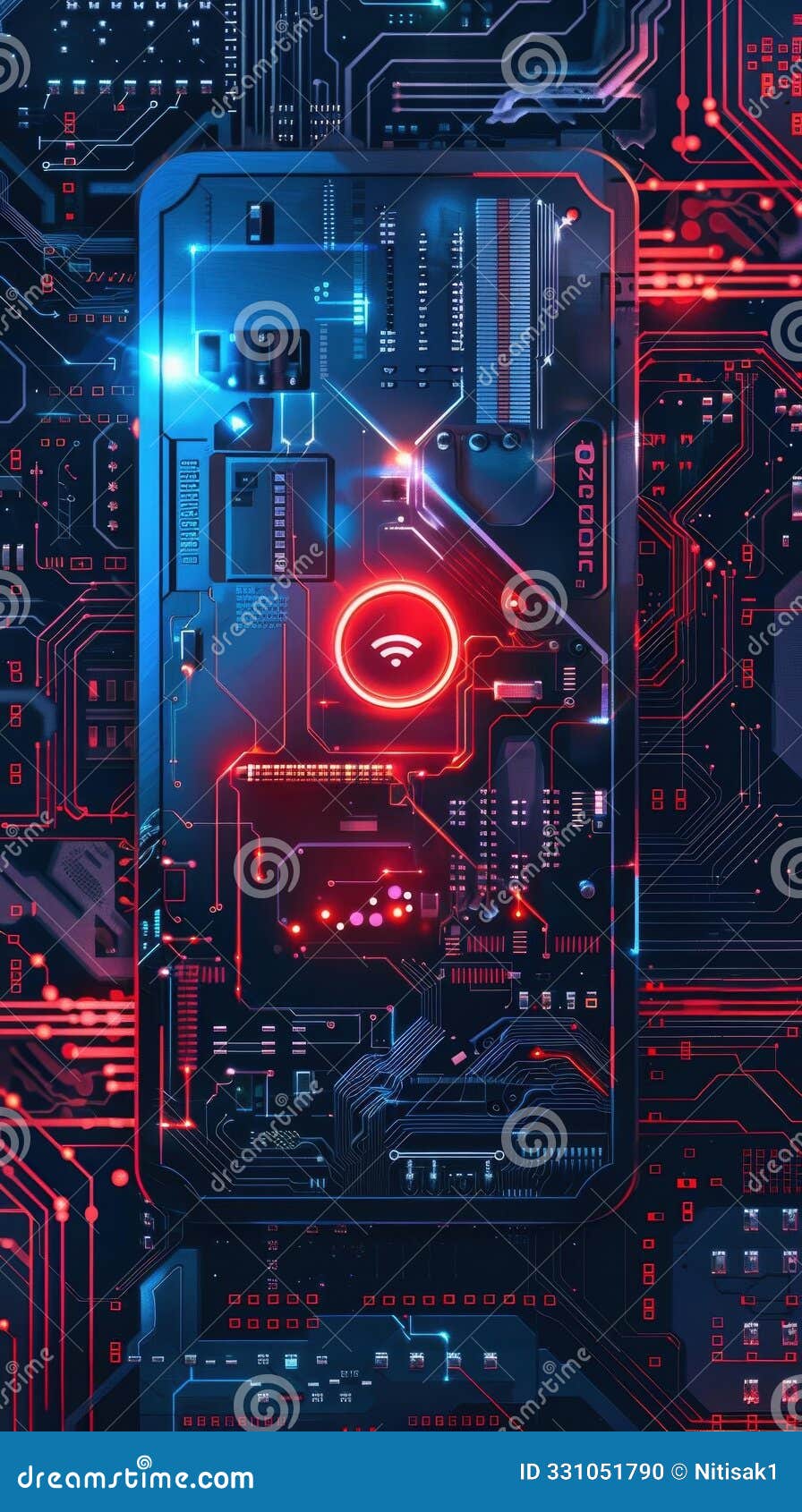 Illustration of a Secure Login Screen with Key and Password Input ...