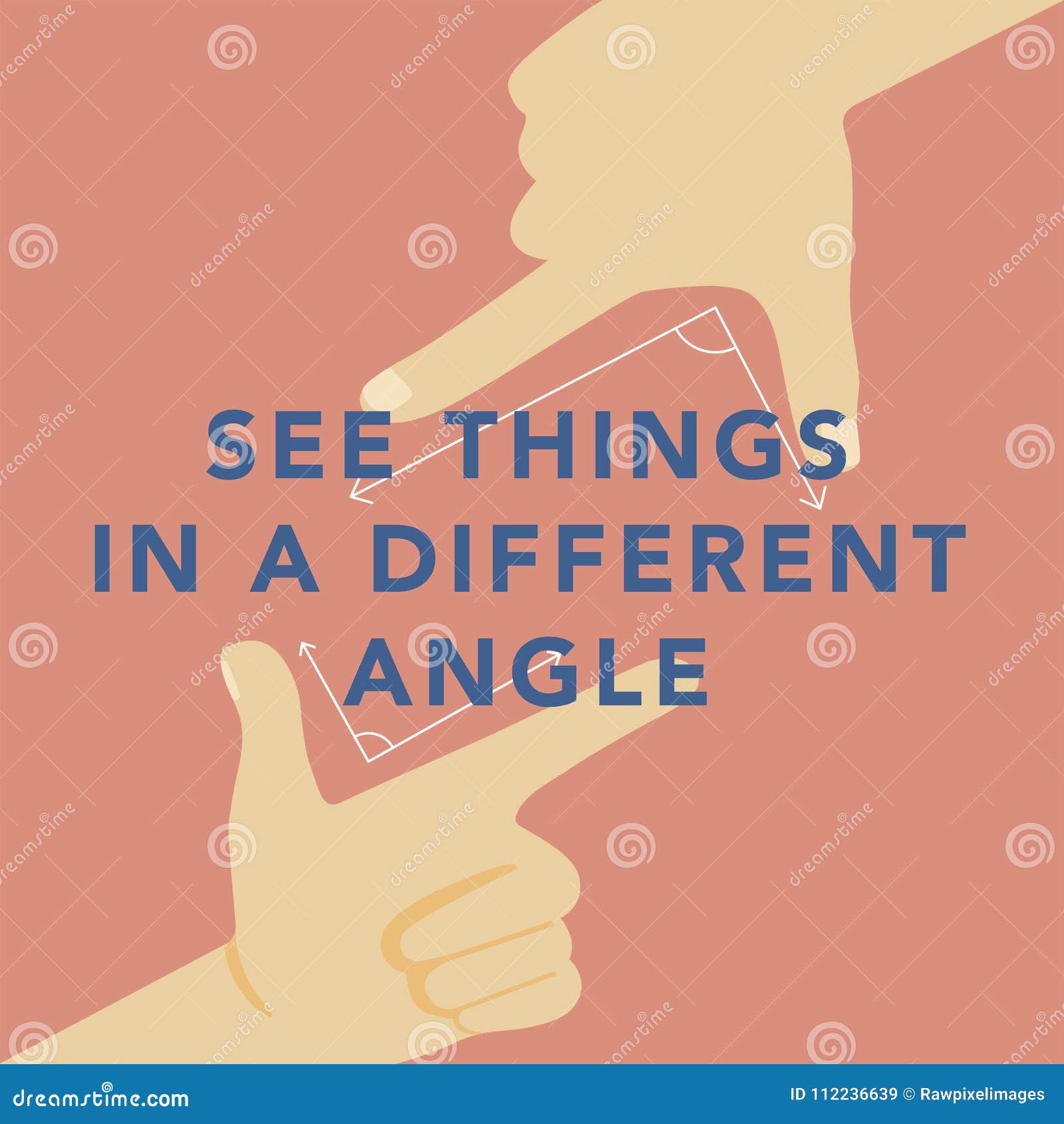 Illustration of See Things in a Different Angle Stock Illustration ...