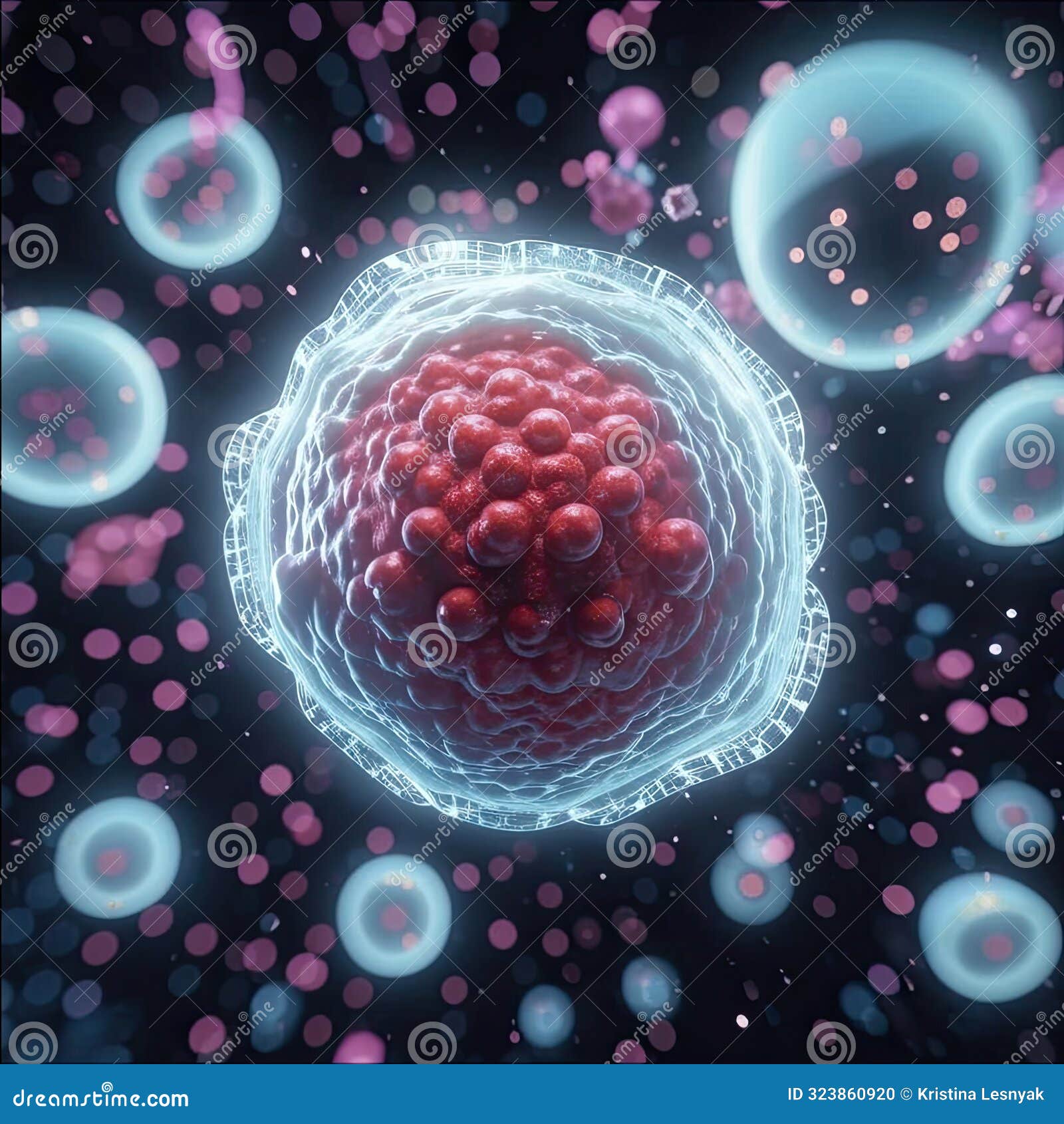 Illustration Of A Set Of Cells Reproduction Stock Photo | CartoonDealer ...