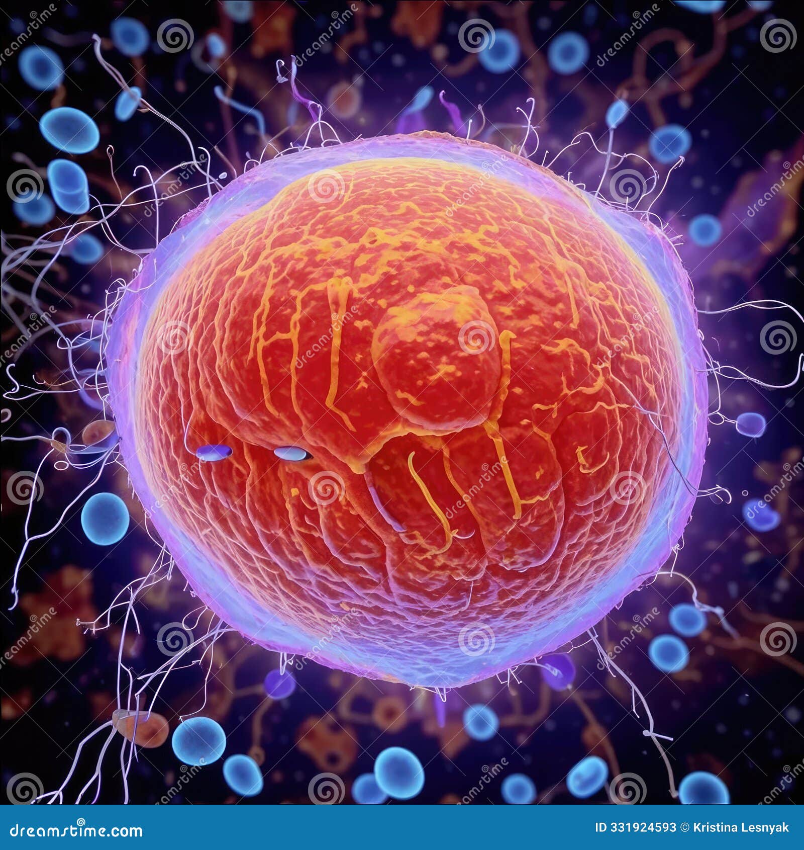 Illustration Of A Set Of Cells Reproduction Royalty-Free Stock Photo ...