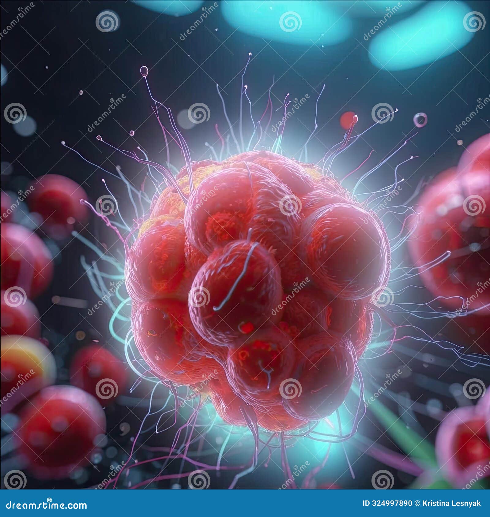 Illustration of a Set of Cells Reproduction Stock Illustration ...