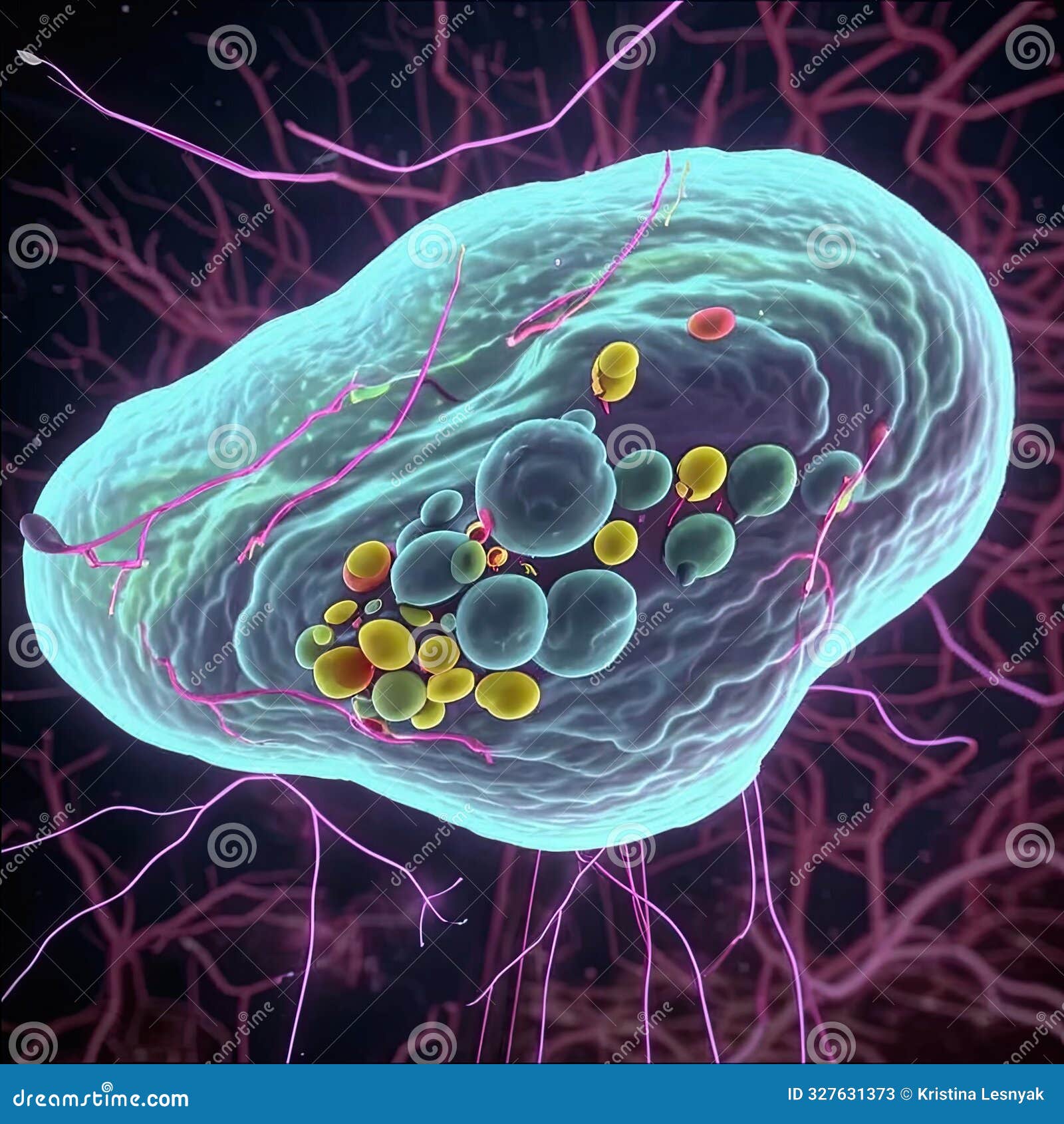 Illustration Of A Set Of Cells Reproduction Royalty-Free Stock ...