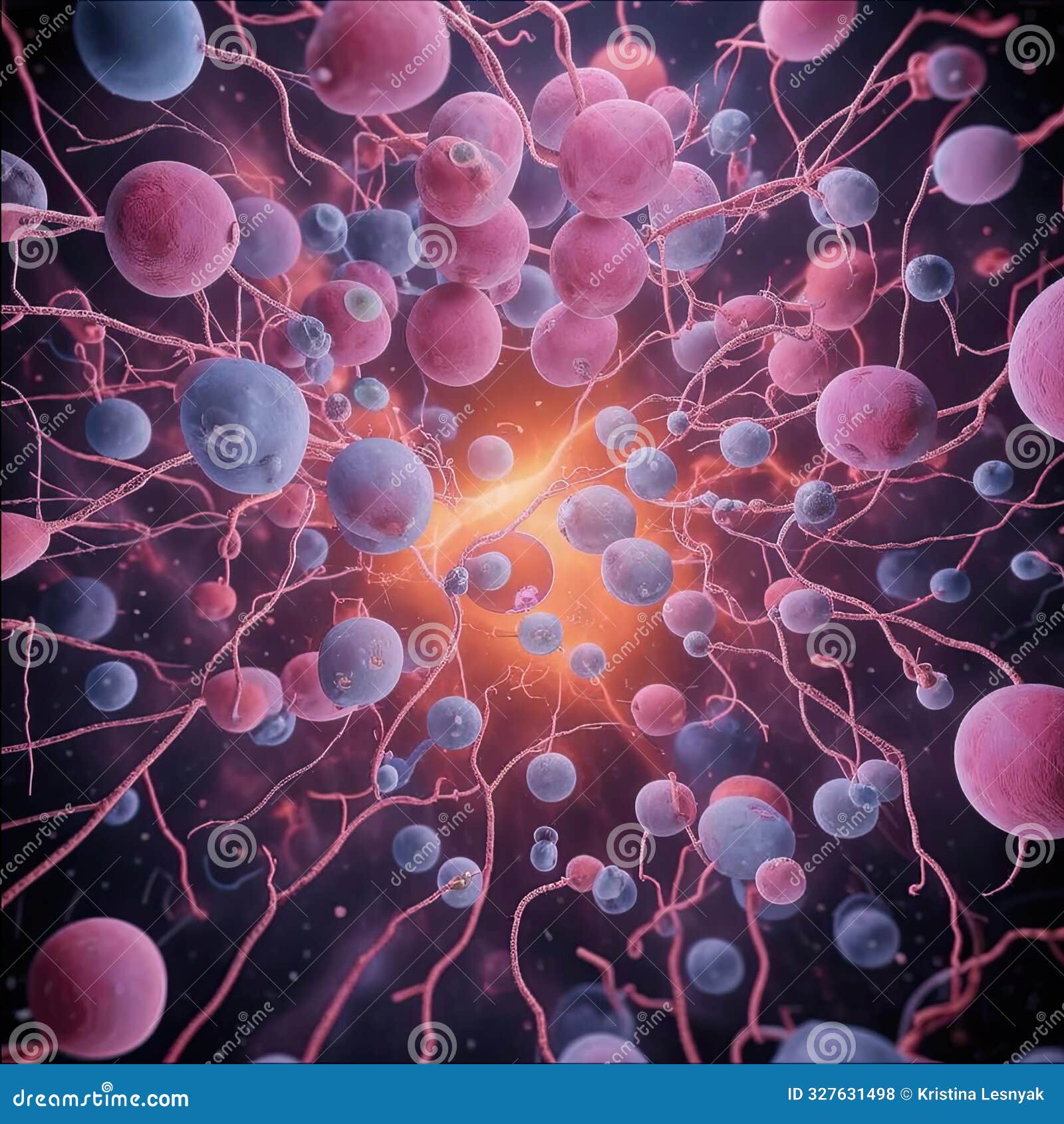 Illustration of a Set of Cells Reproduction Stock Illustration ...