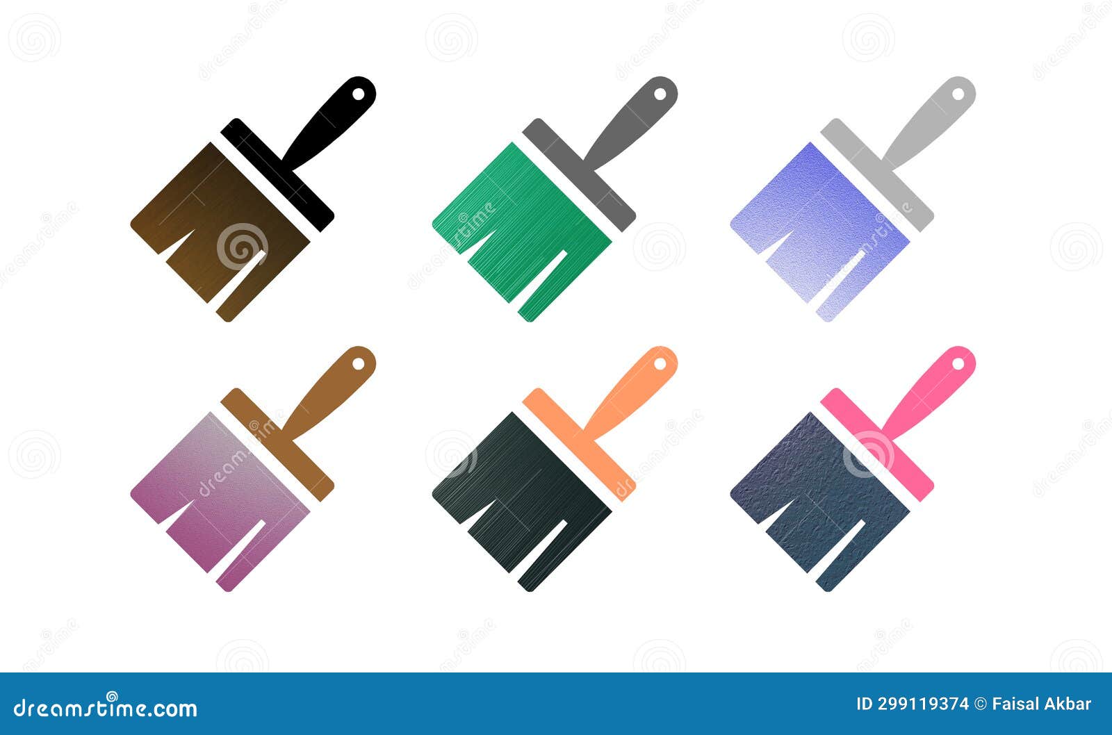 Illustration of a Set of Coloring Tools Stock Illustration ...