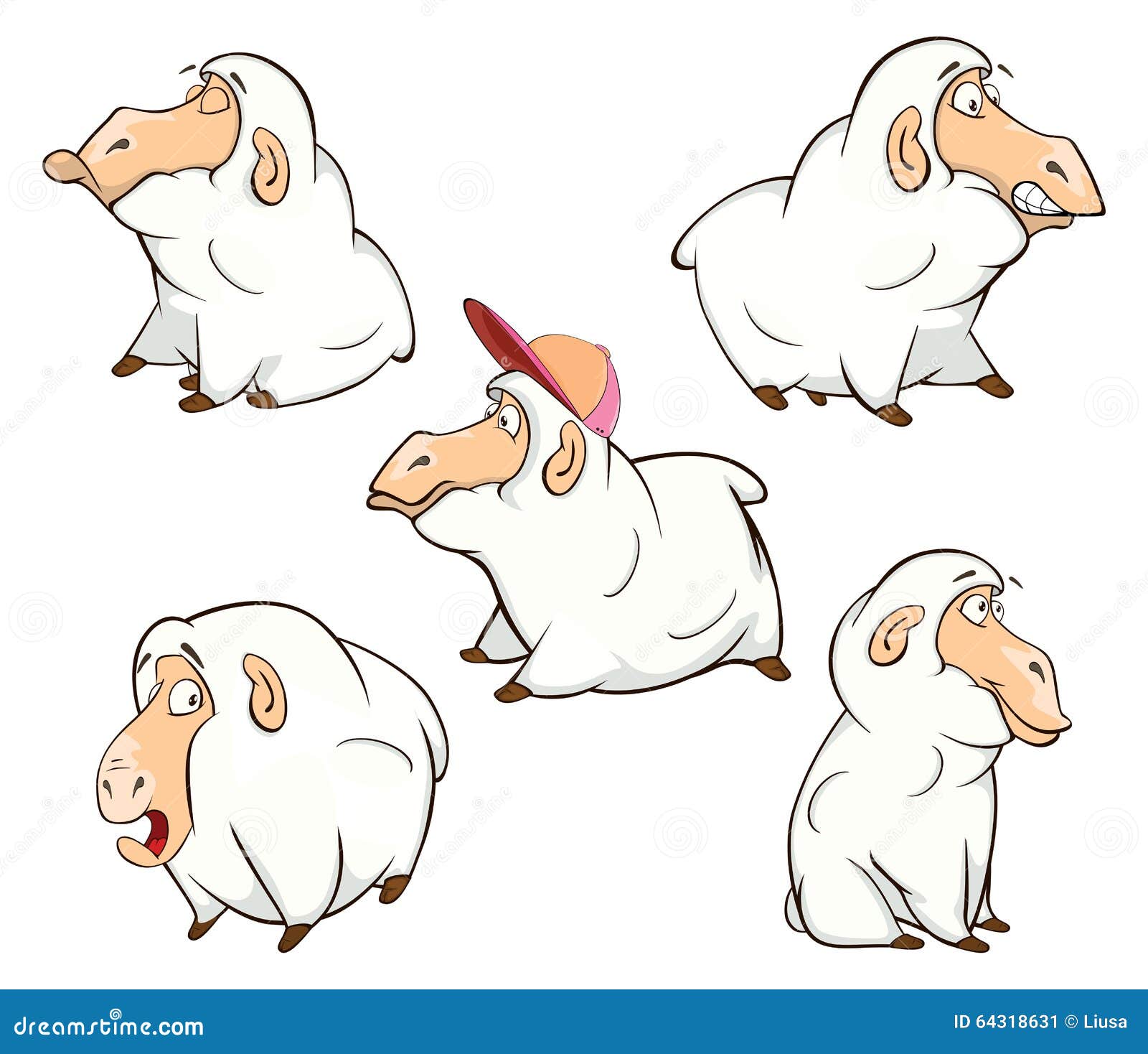 FARM SHEP 06 Vector Illustration | CartoonDealer.com #197984172