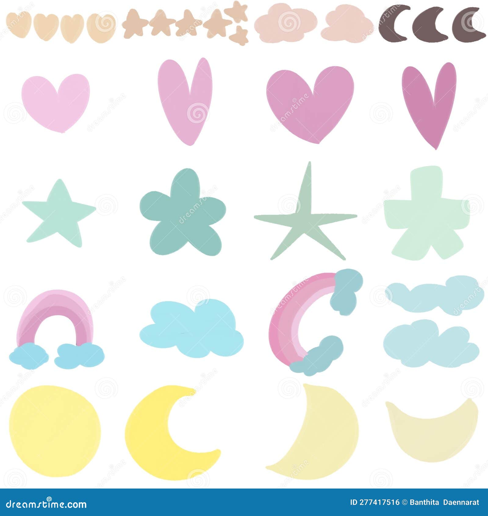 Skydecorative sky shape stock illustration. Illustration of cartoon ...