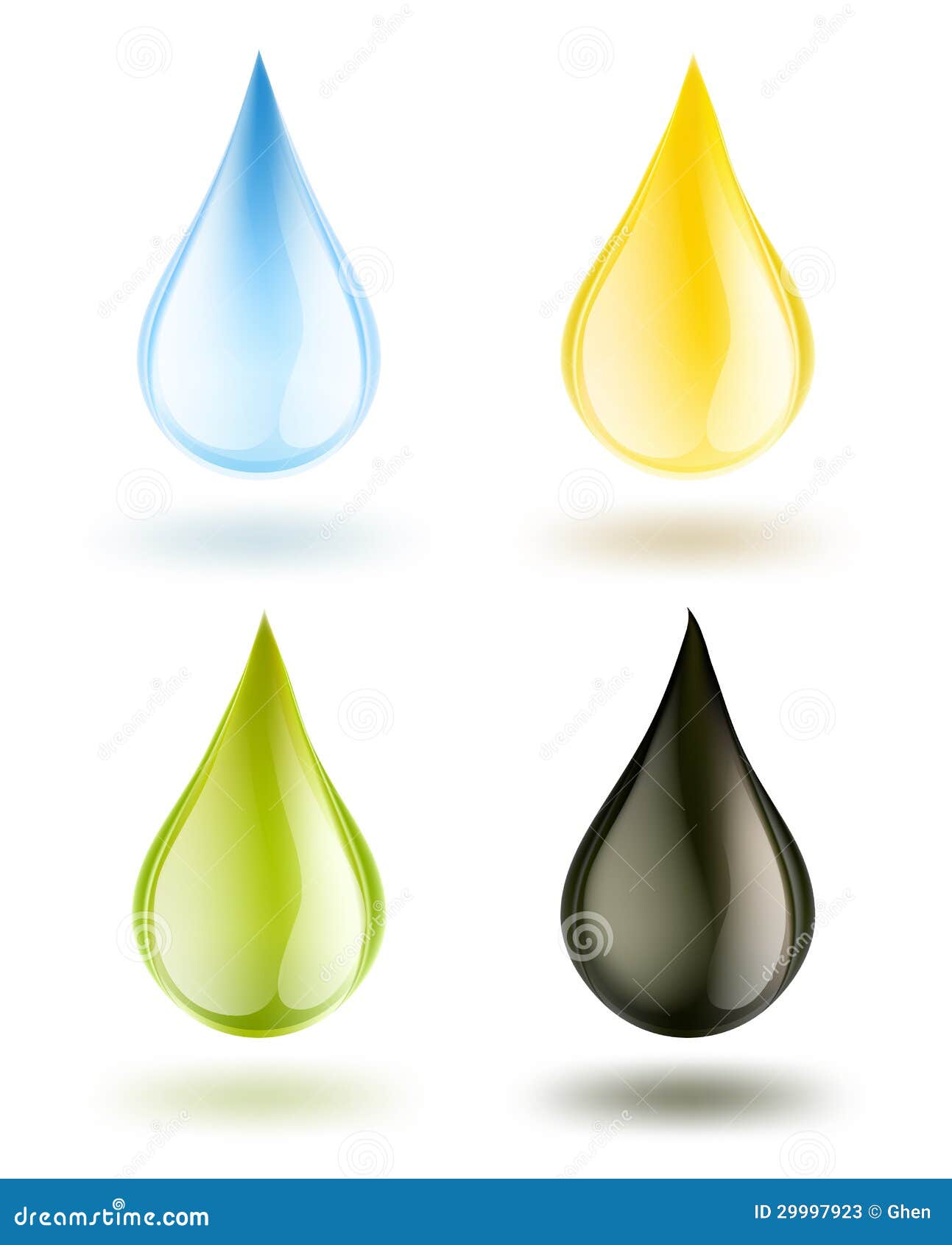 Set of drops stock vector. Illustration of design, concept - 29997923