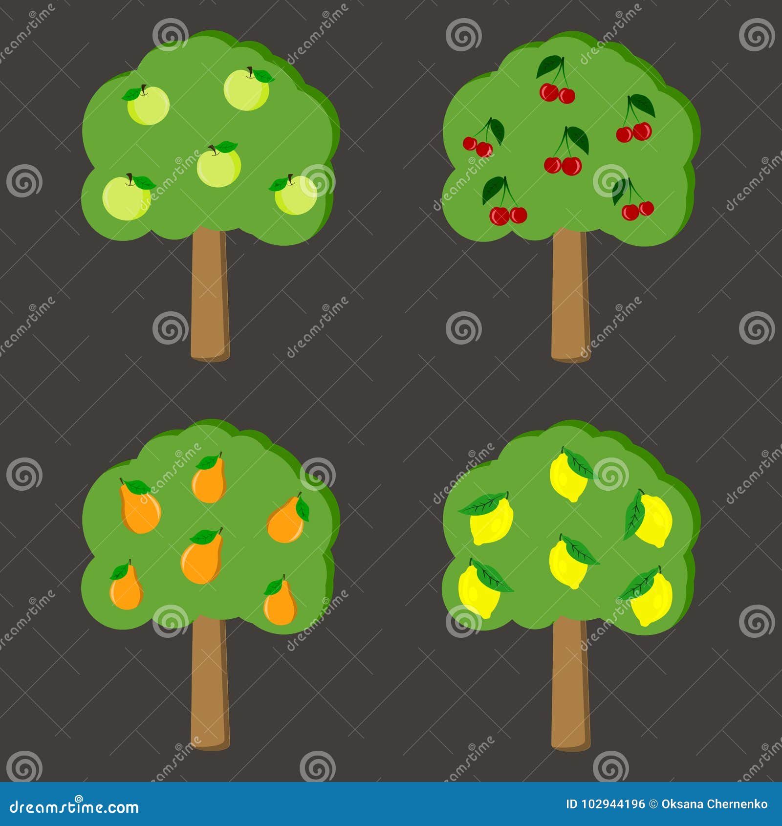 Orchard Trees Stock Photo | CartoonDealer.com #13321020