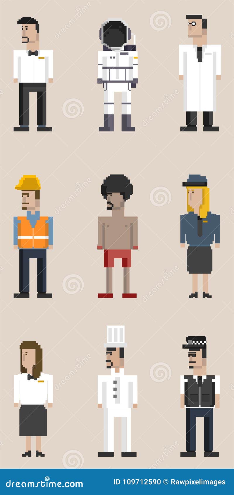 Illustration Set of Men and Professions Stock Illustration ...