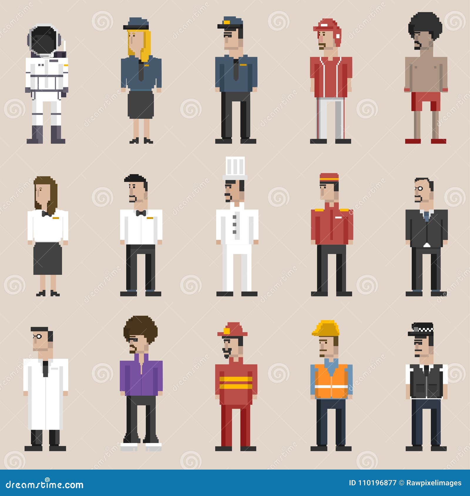 Illustration Set of Men and Professions Stock Illustration ...