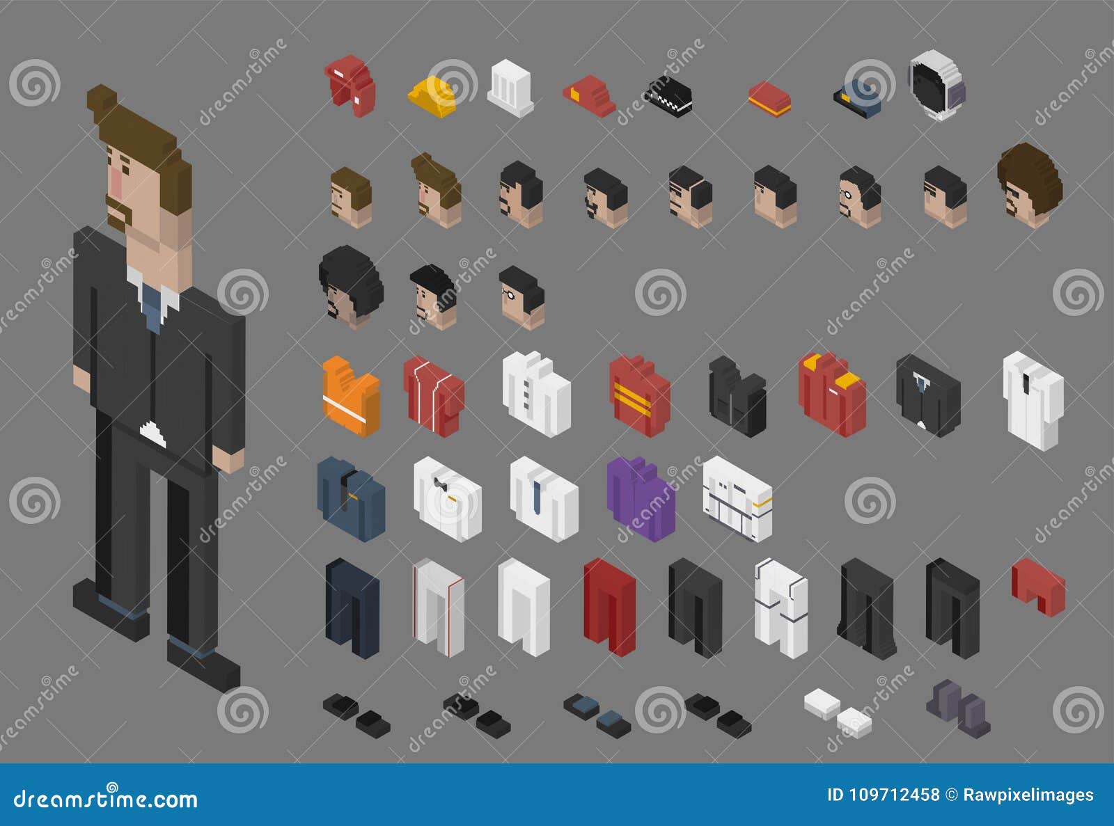 Illustration Set of Men and Professions Stock Illustration ...