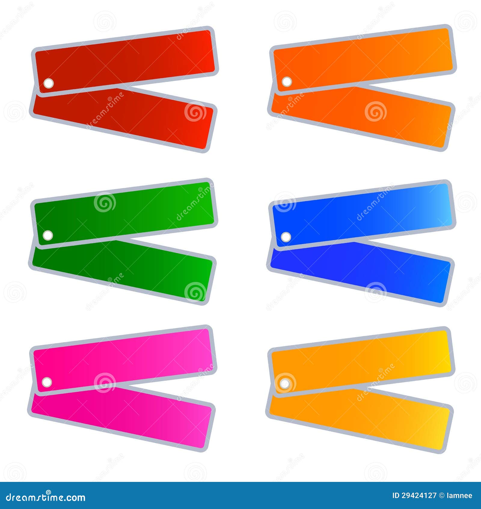 An Illustration Set of Muti Colors Labels Stock Vector - Illustration ...