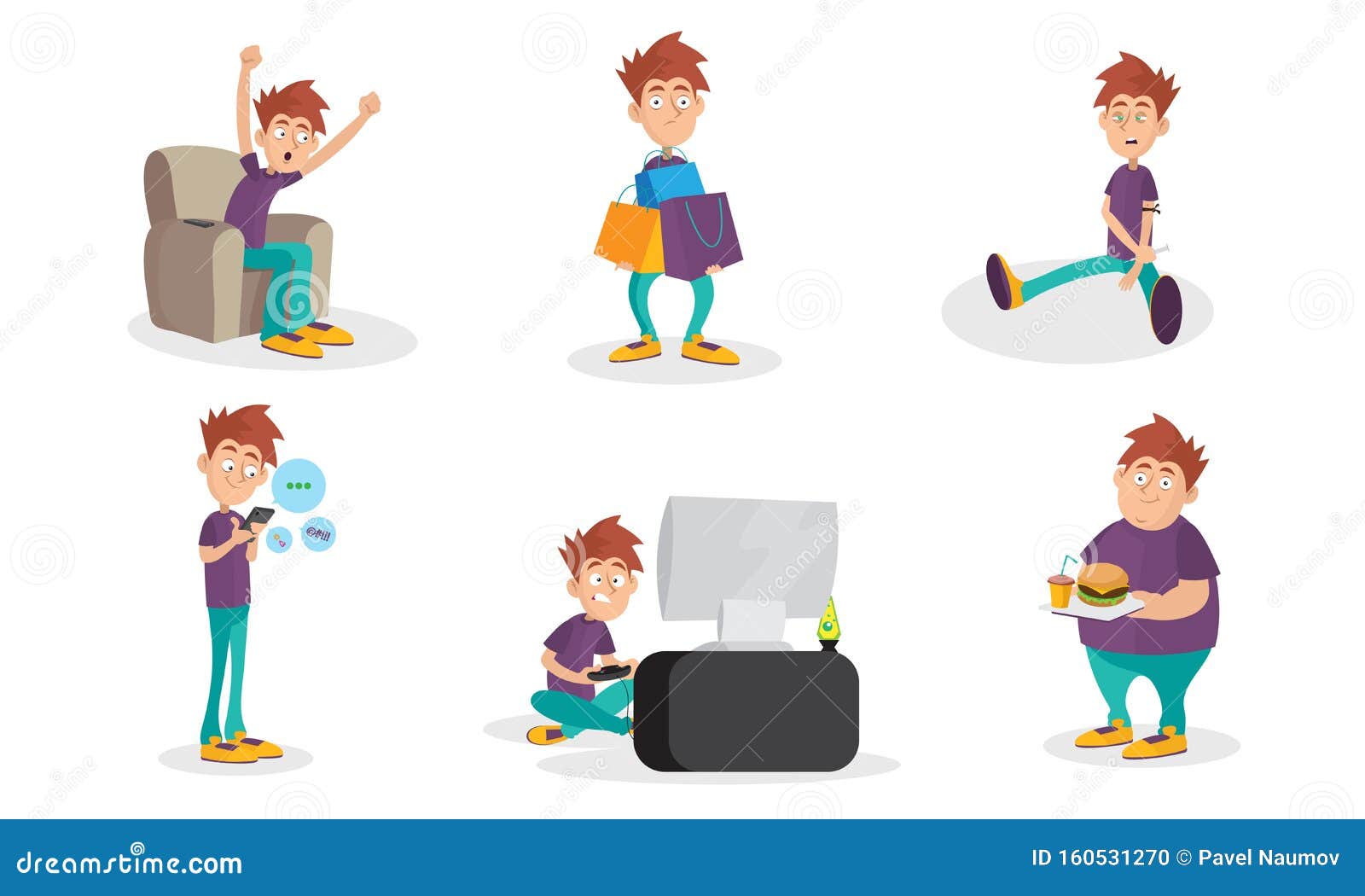 Unhealthy Habits Clipart