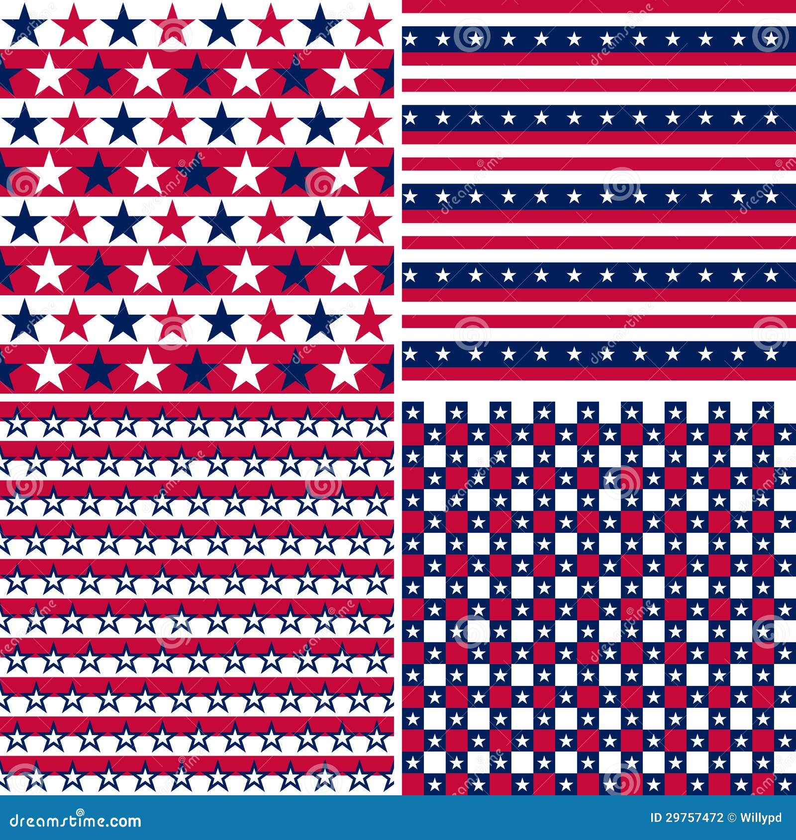 Usa seamless pattern stock vector. Illustration of country - 29757472
