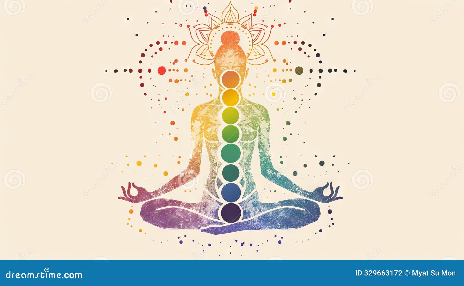 Illustration of Seven Chakras on the Body of a Human Stock Illustration ... Illustration of Seven Chakras on the Body of a Human Stock Illustration ...