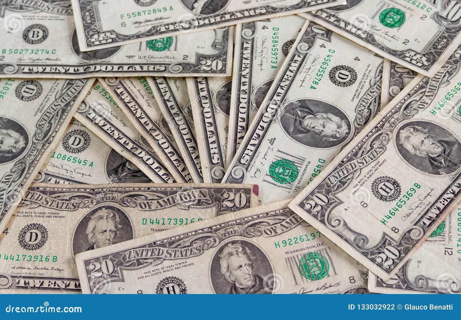 Illustration of Several Dollars Stock Photo - Image of covered, group ...