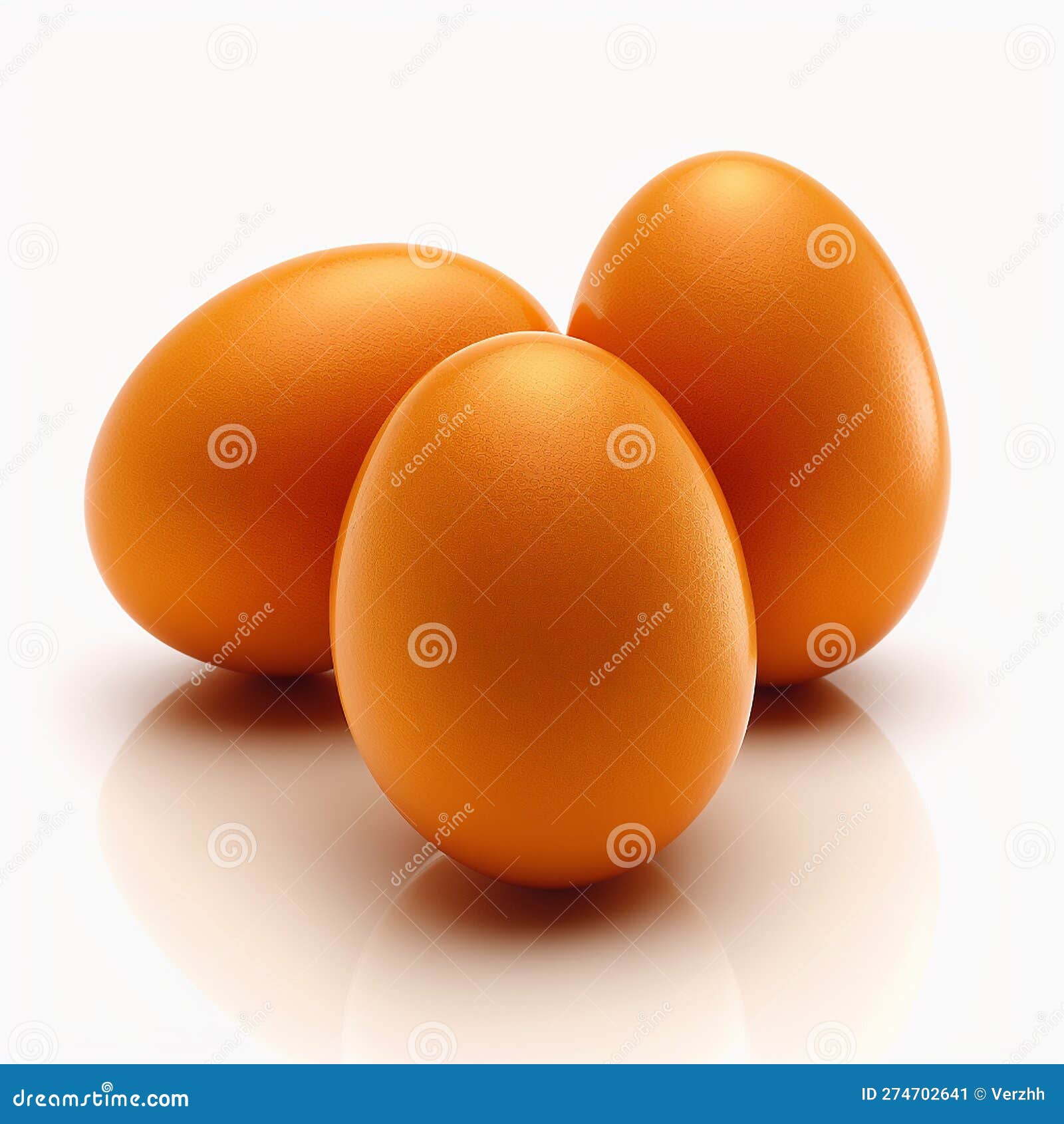 Illustration with Several Easter Orange Eggs 1 Stock Illustration ...