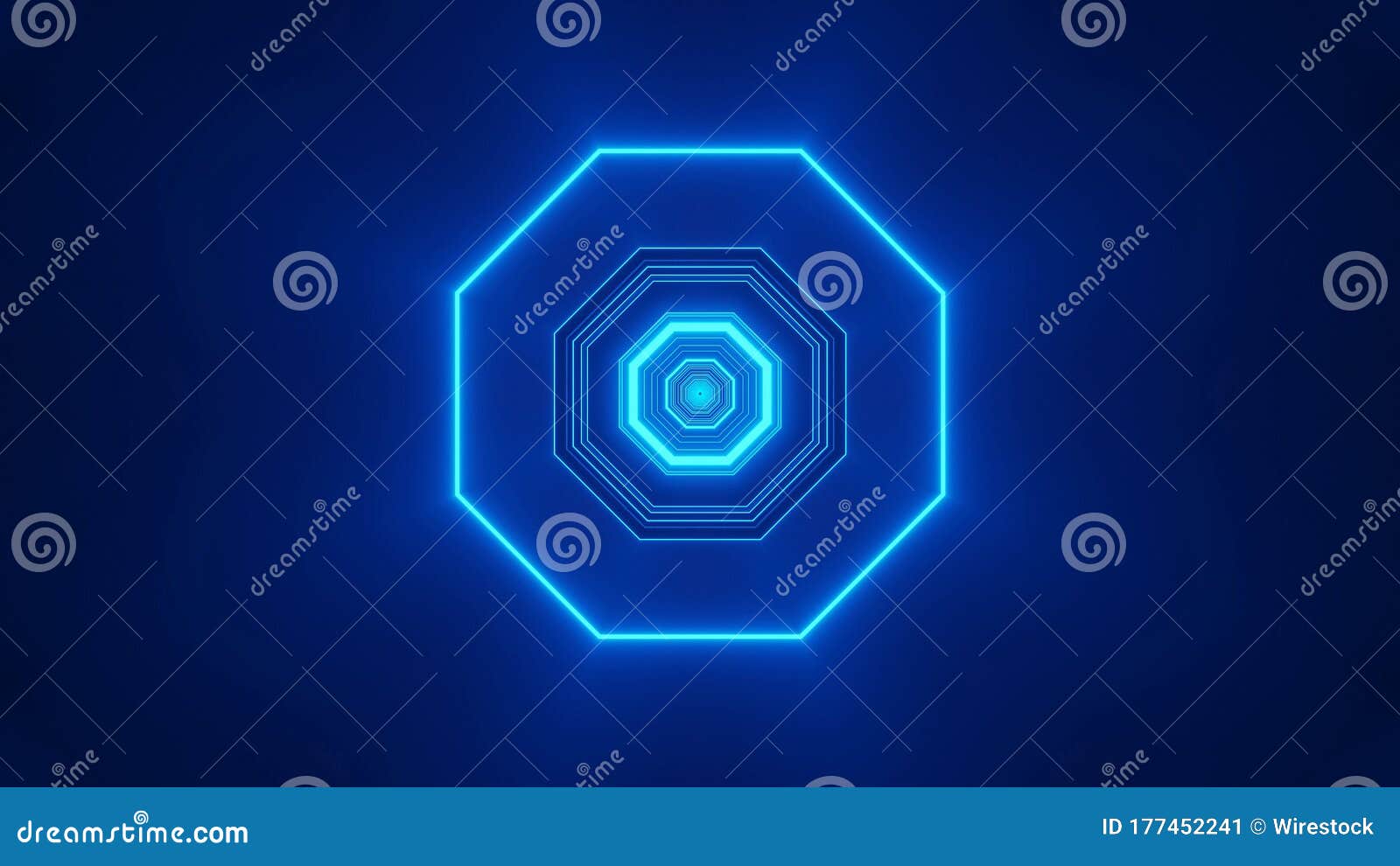 Illustration of Several Lights Arranged in an Octagonal Shape Stock ...