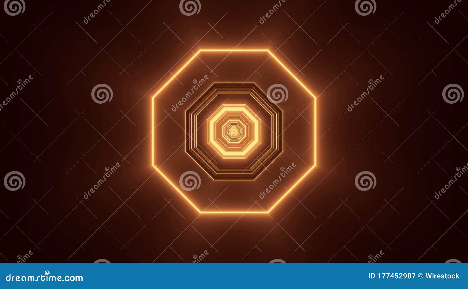 Illustration of Several Lights Arranged in an Octagonal Shape Stock ...