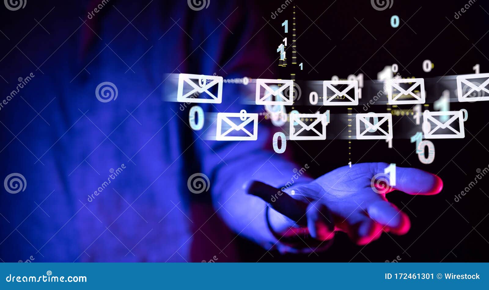 Illustration of Several Message Signs As If Displayed on a Screen Stock ...