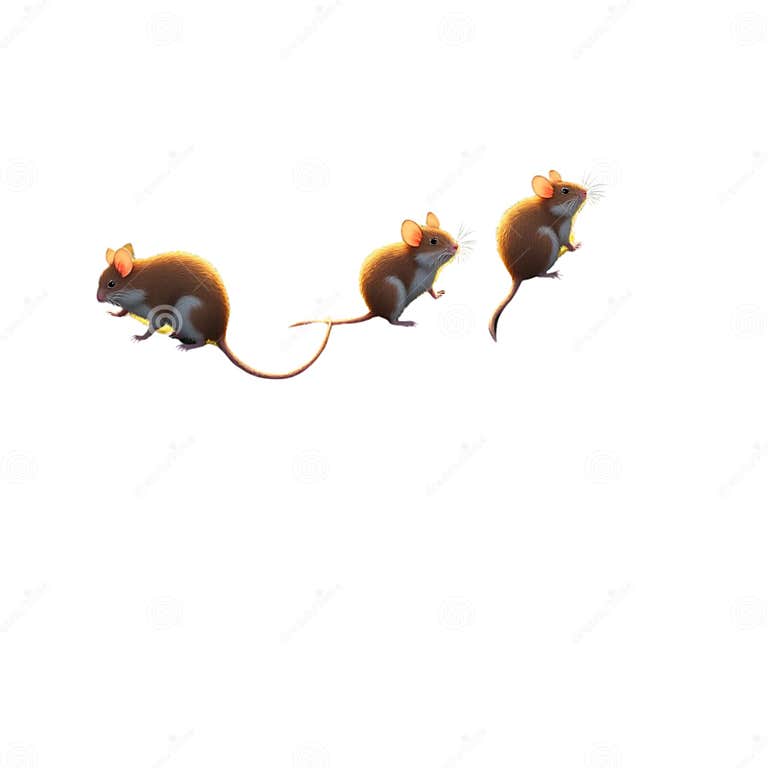 A Illustration of Several Mice Sc Stock Illustration - Illustration of ...