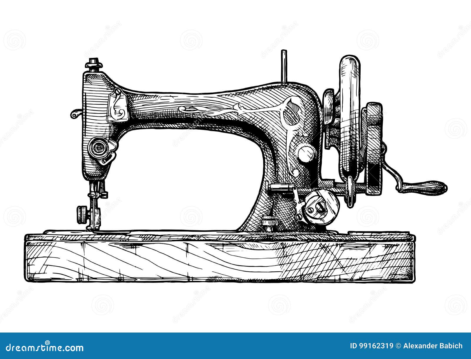 Illustration Of Sewing Machine Stock Vector Illustration Of Modern