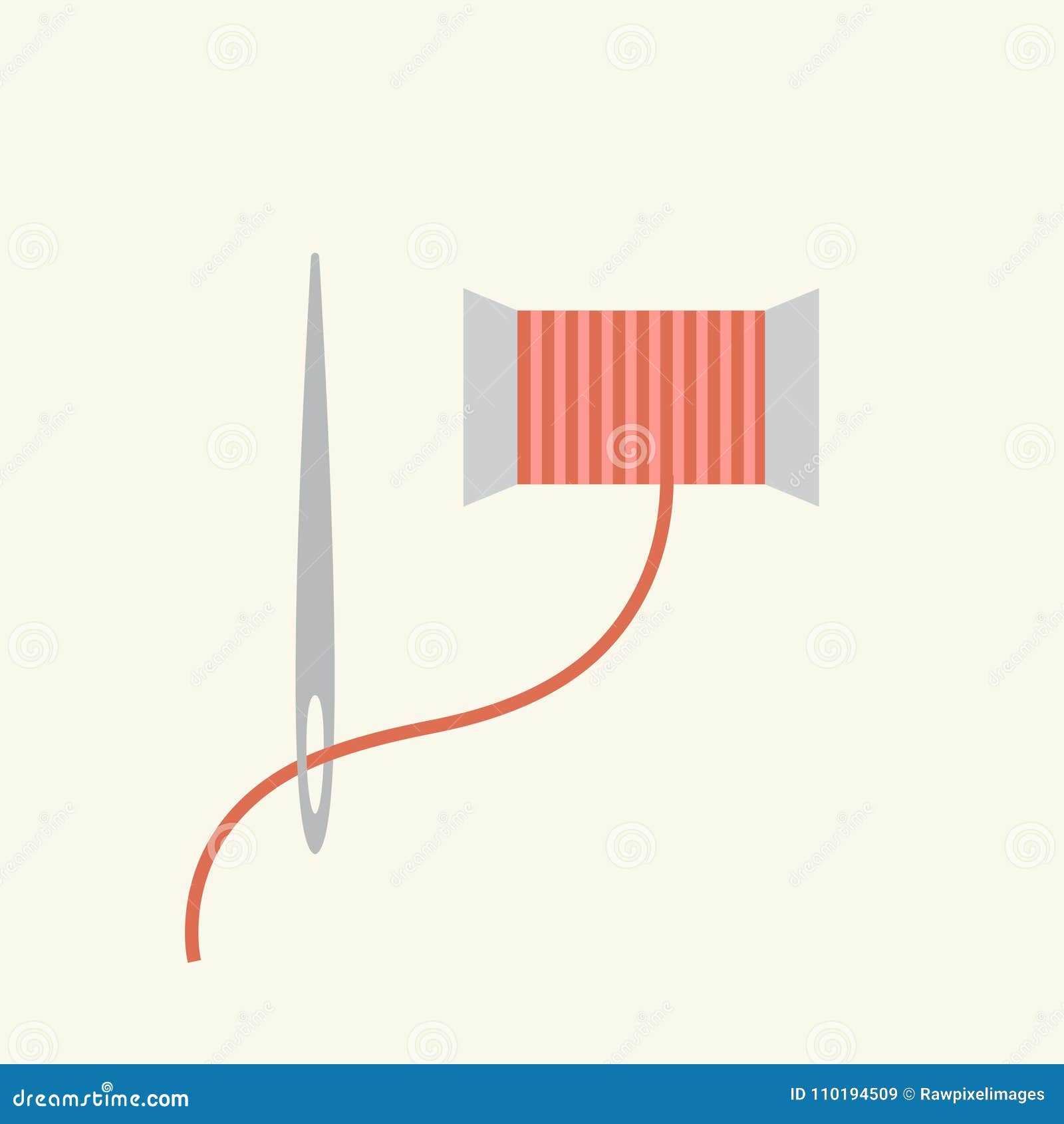 Illustration of Sewing Thread Isolated Stock Illustration ...