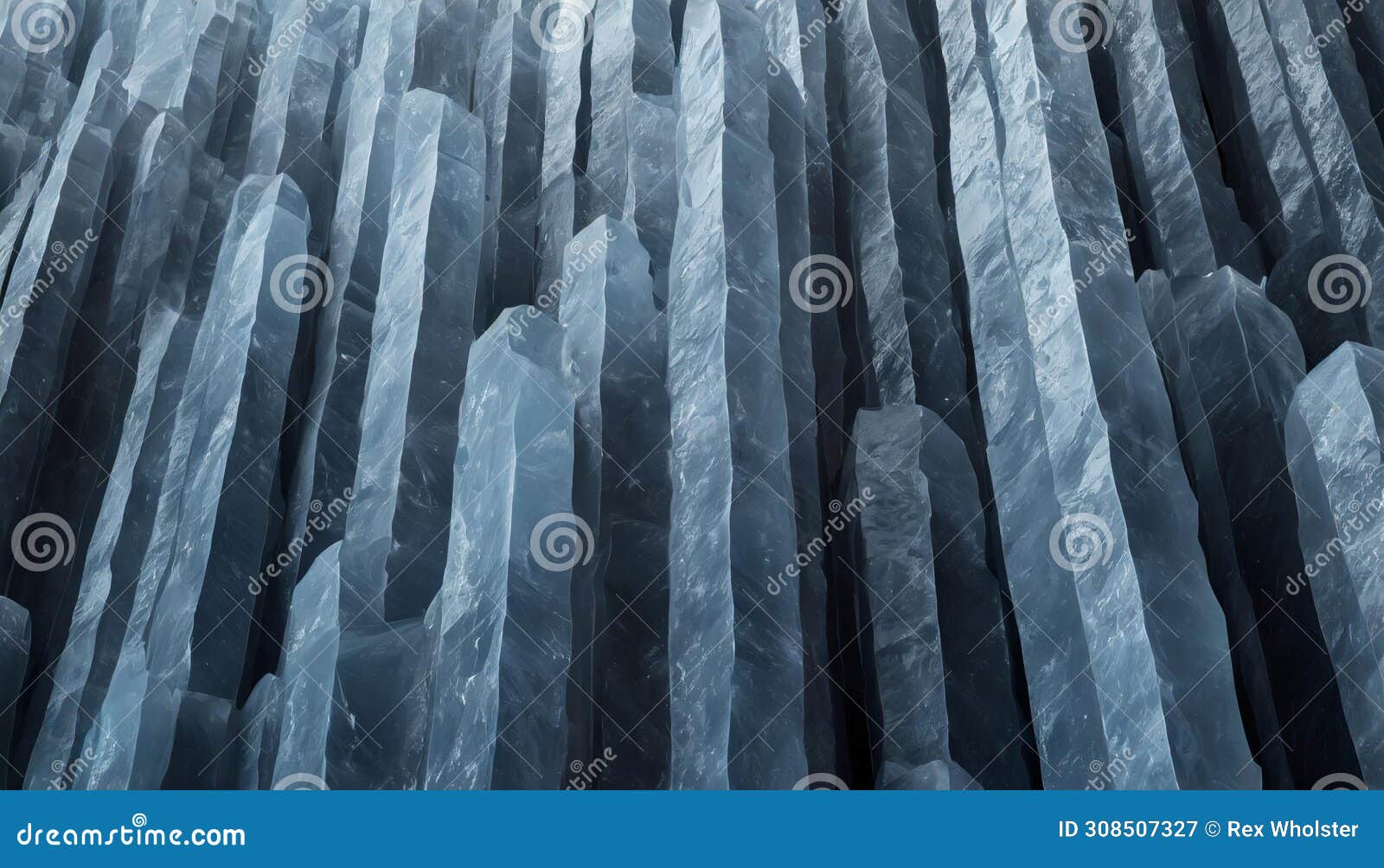 Random Pattern of Basalt Columns Stock Illustration - Illustration of ...