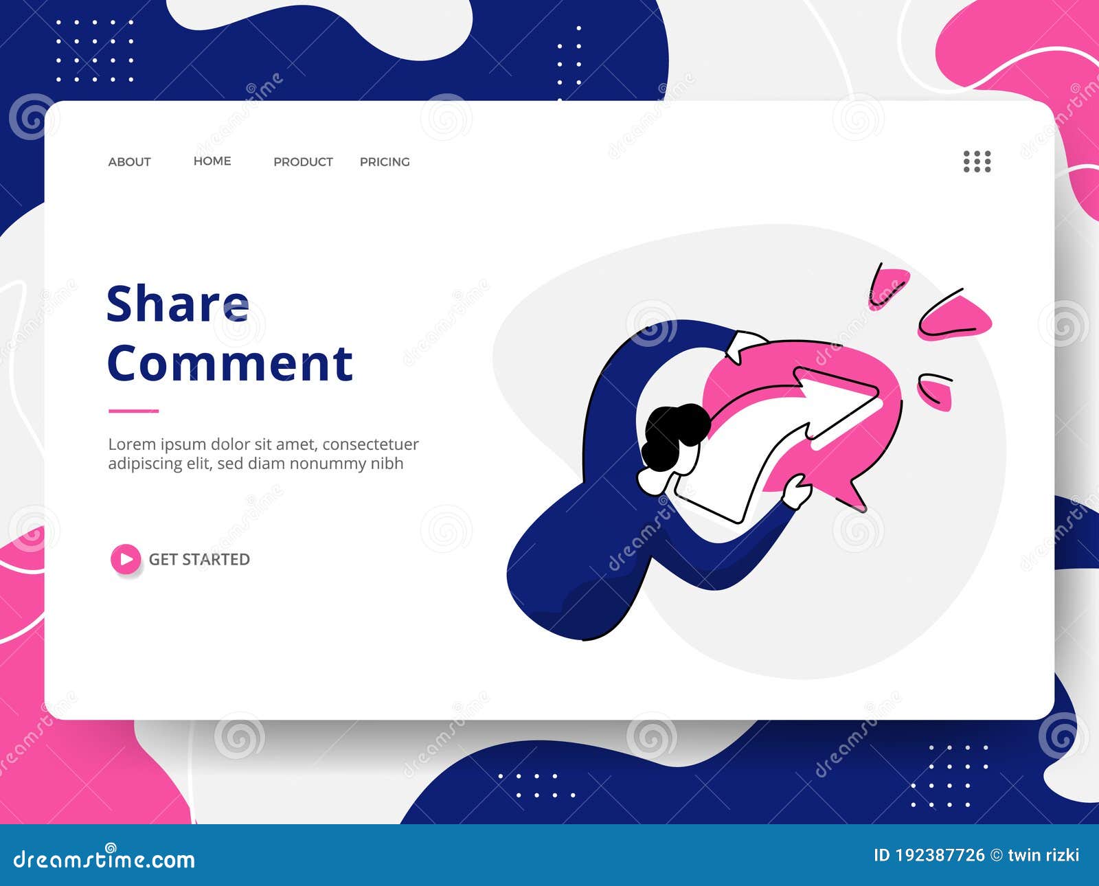 Illustration stock vector. Illustration of comment, awesome - 192387726