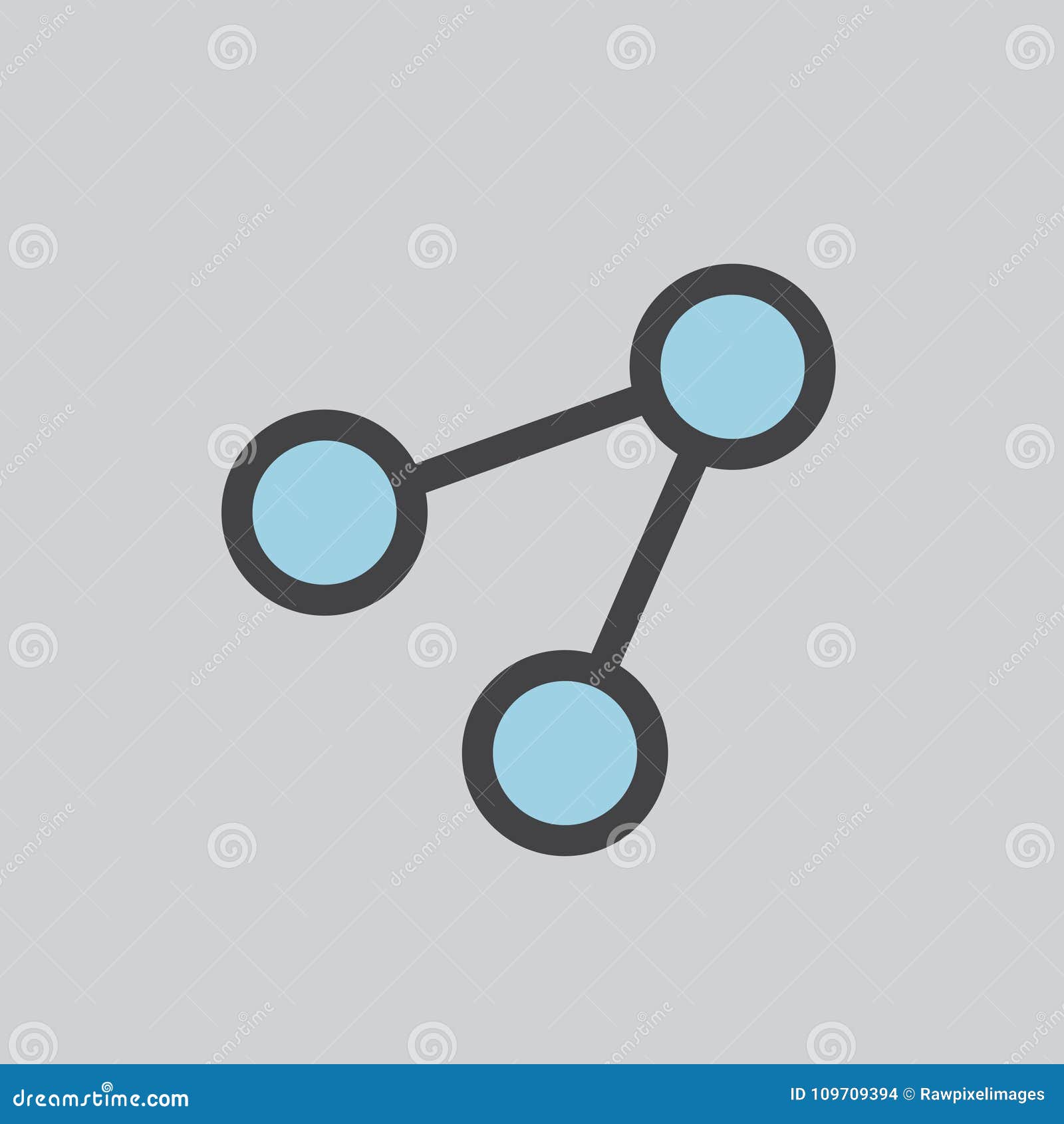 Illustration of Share Connection Icon Stock Illustration - Illustration ...