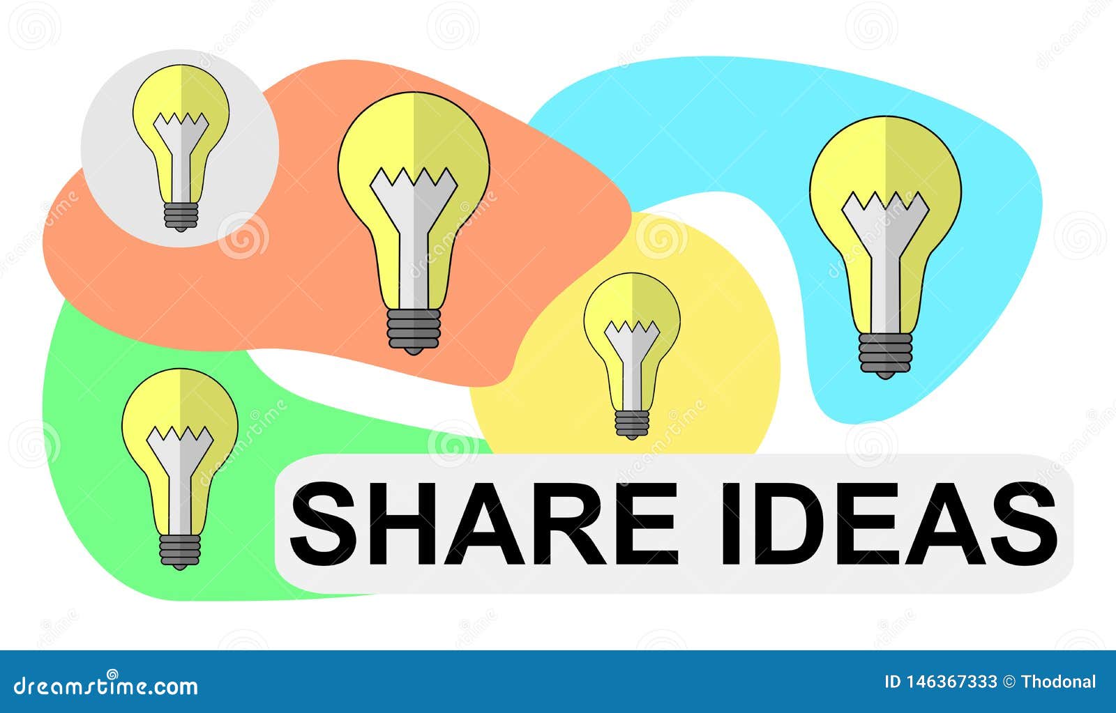 Concept of share ideas stock illustration. Illustration of cooperation ...