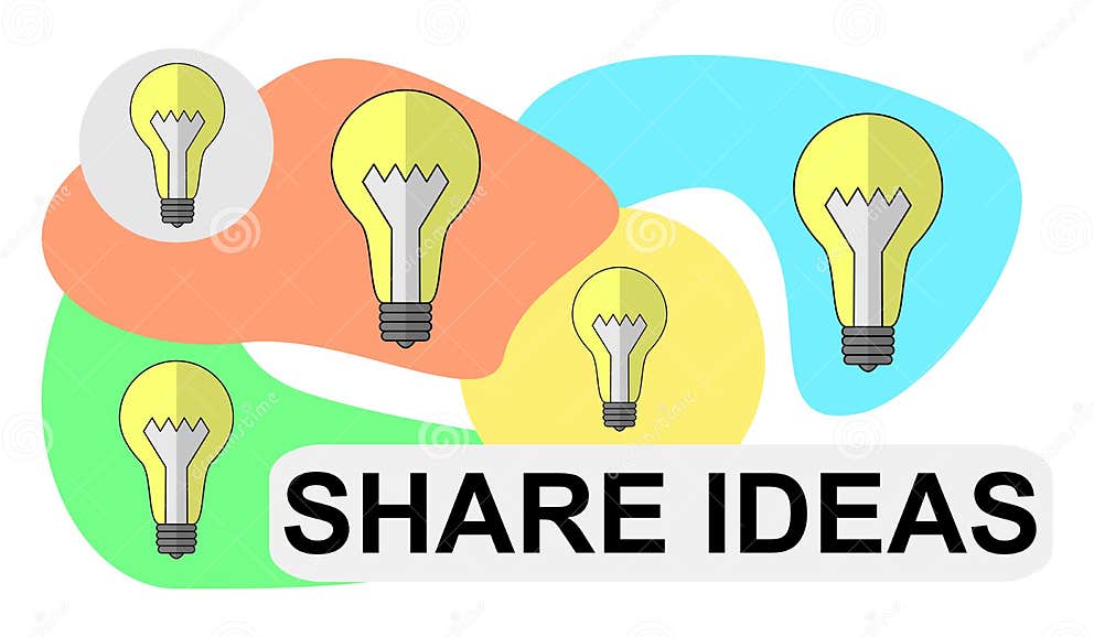 Concept of share ideas stock illustration. Illustration of cooperation ...