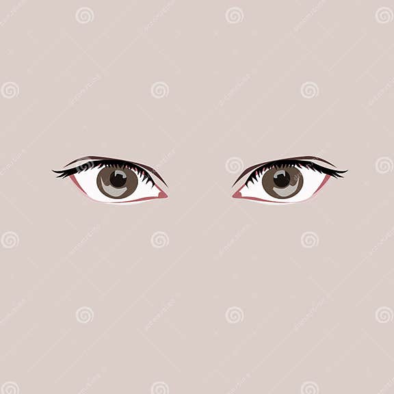 Illustration of a Sharp and Beautiful Eyeball Gaze Stock Illustration ...