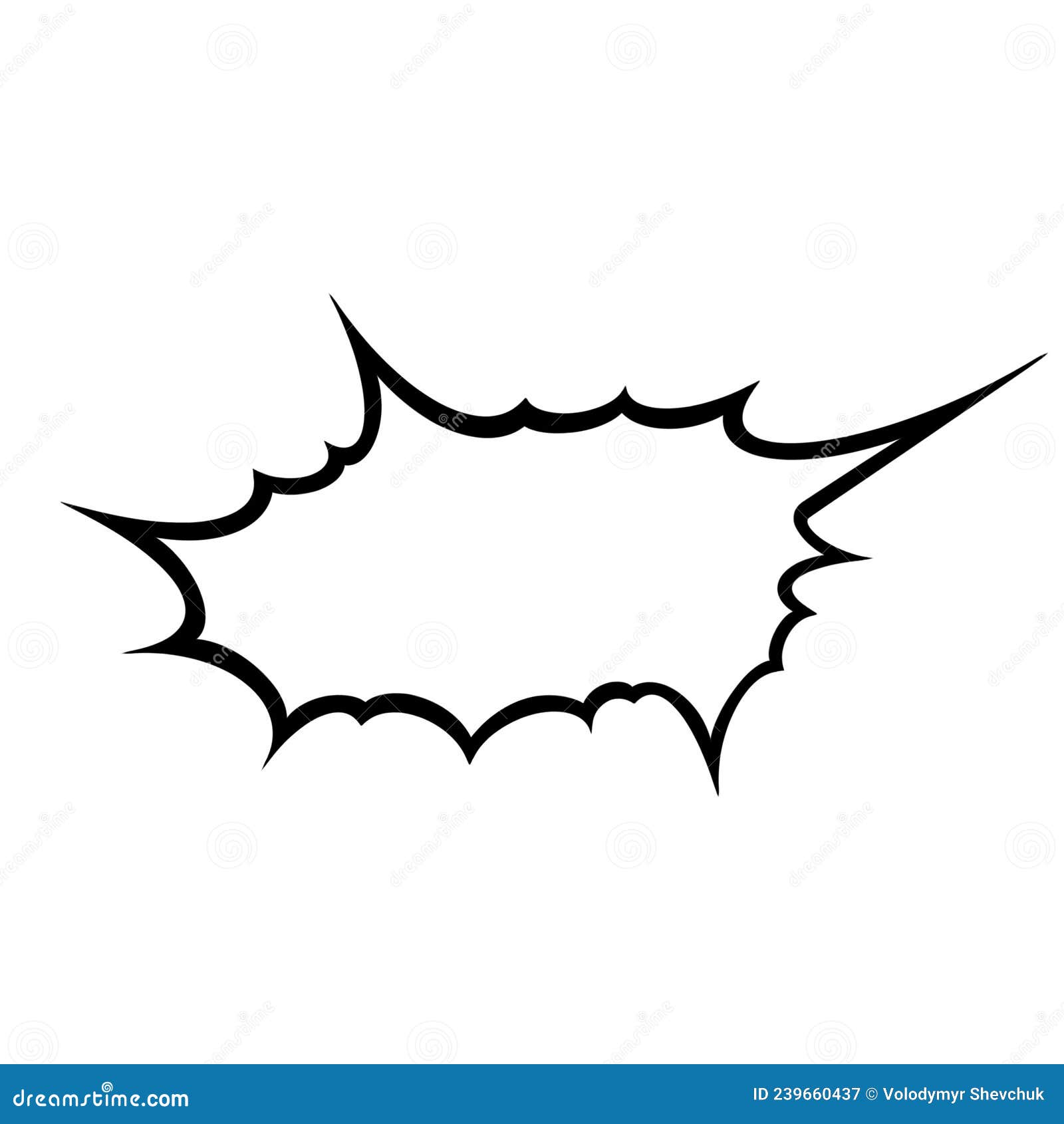 Sharpy Comic Dialogue Cloud Stock Vector - Illustration of font ...