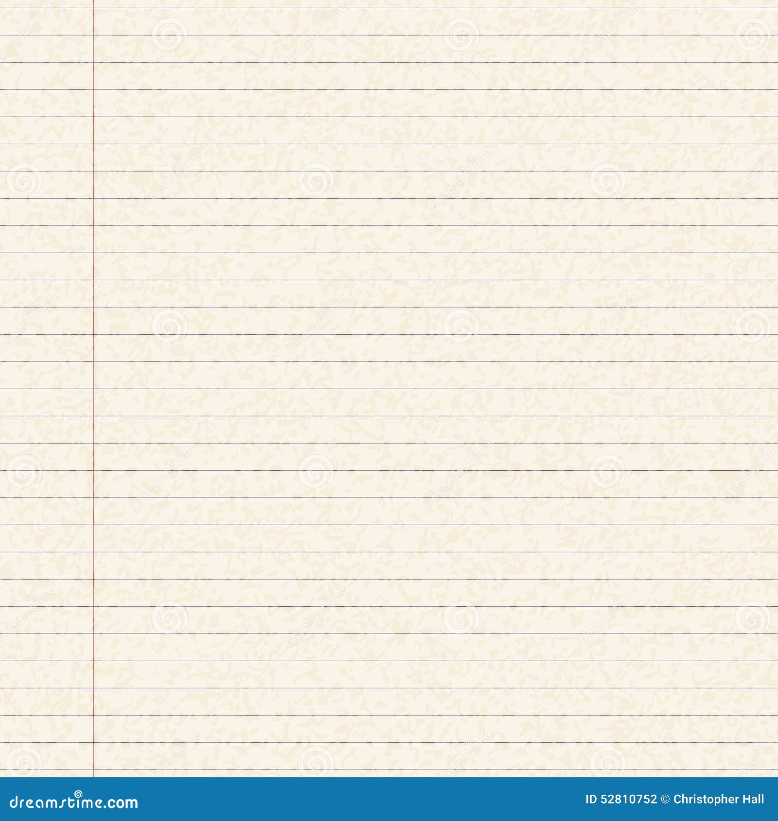 Illustration of a Sheet of Lined Paper Stock Vector - Illustration of ...