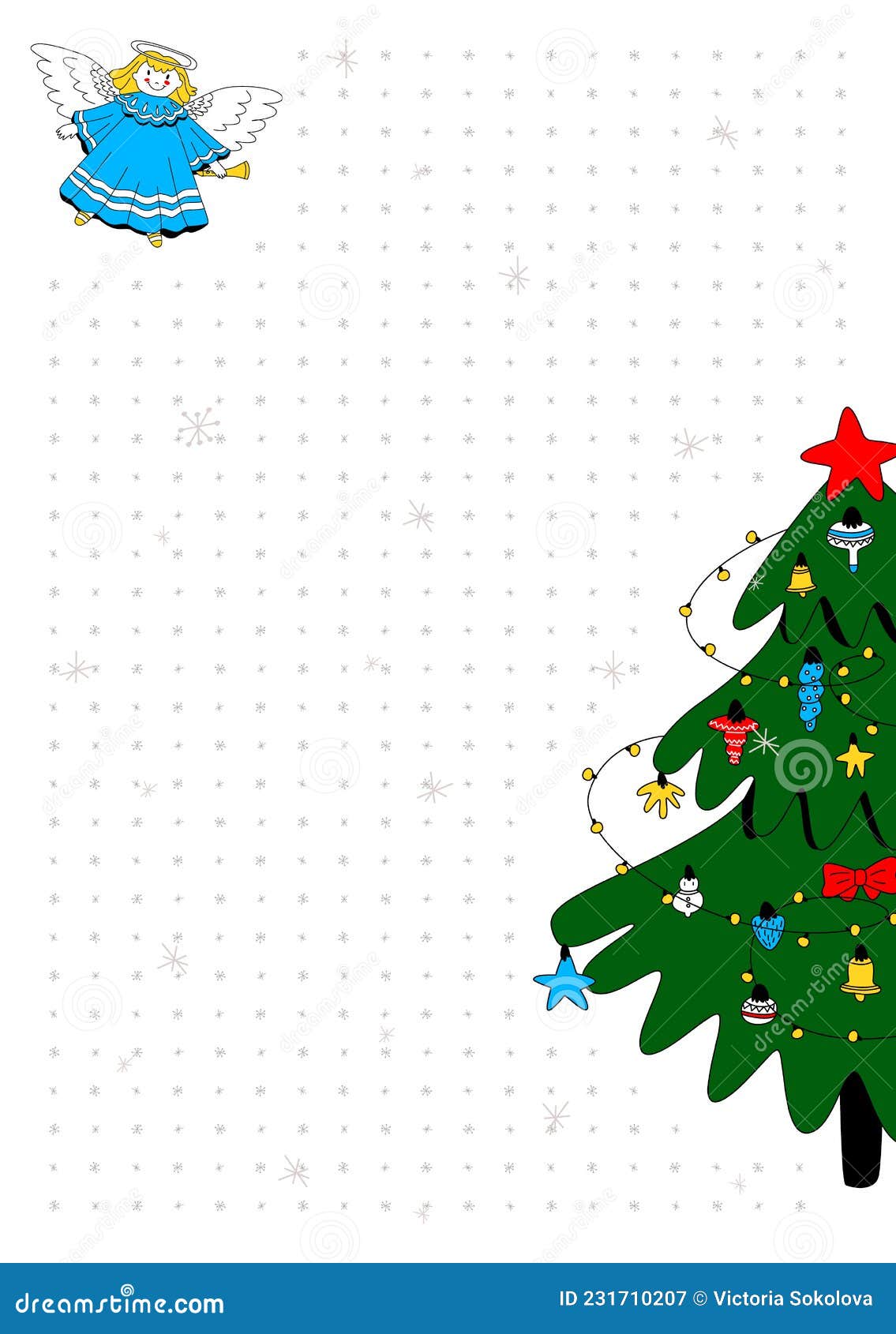 Layout Of A Notepad Sheet In A6 Format In Points Vector Illustration ...