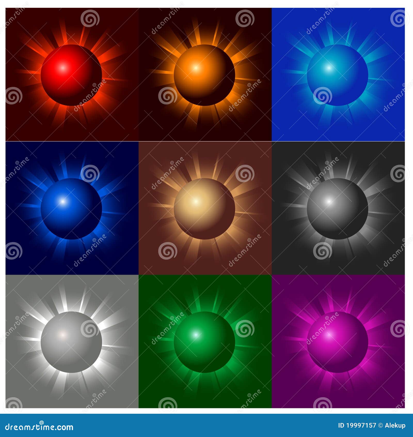 Illustration of Shining Balls Stock Vector - Illustration of color ...
