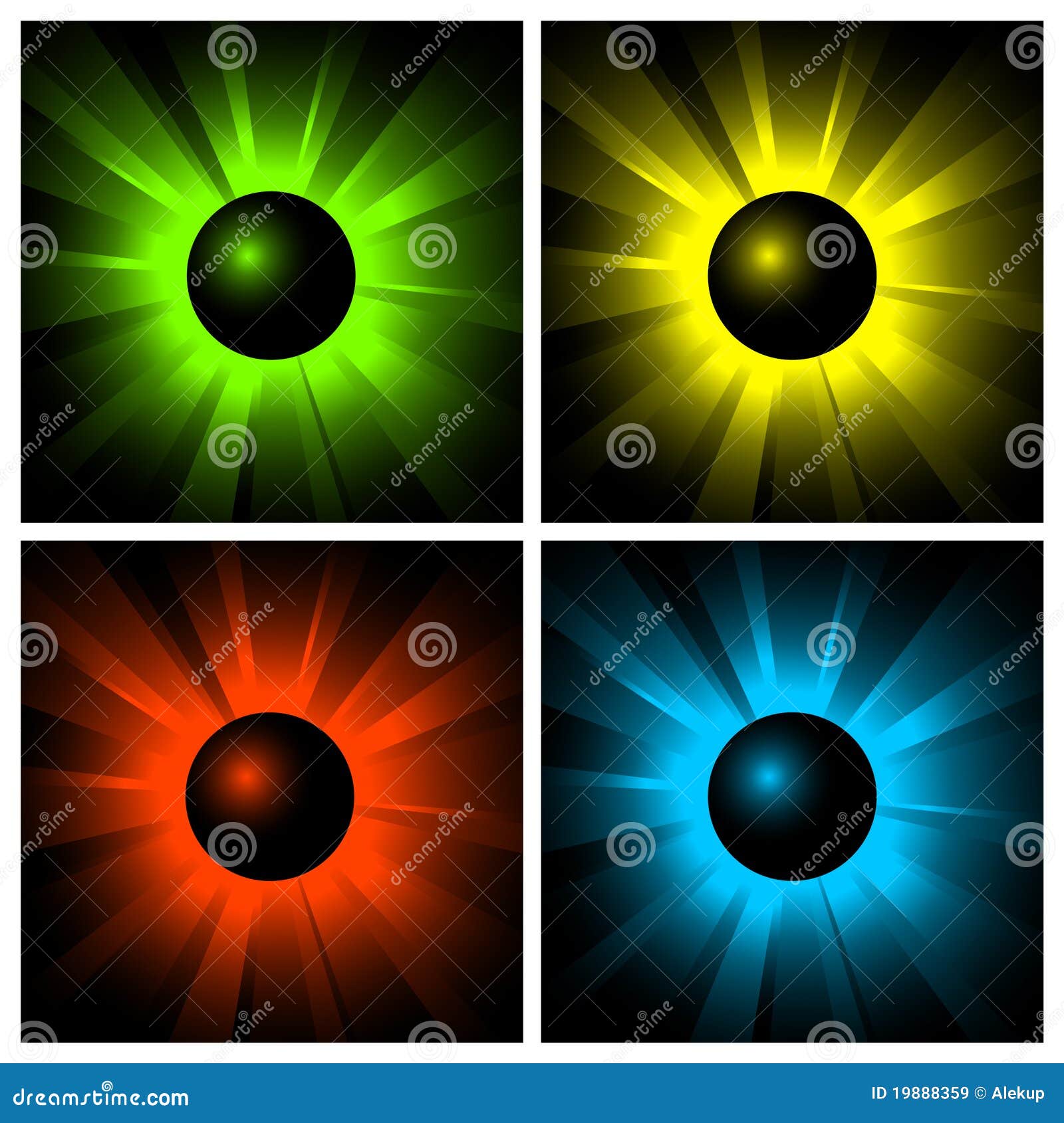 Illustration of Shining Color Balls Stock Vector - Illustration of ball ...