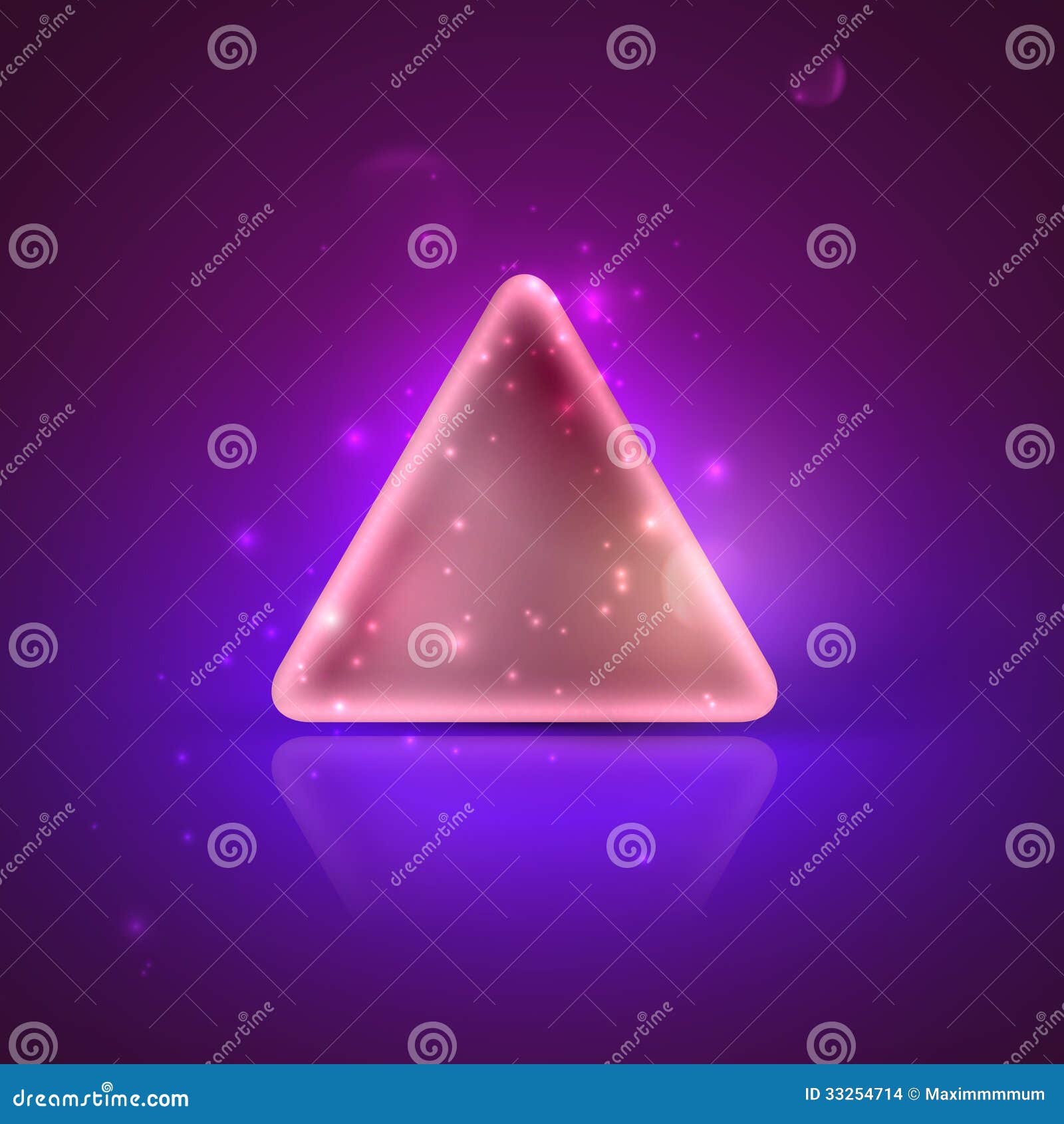 Illustration with a Shiny Triangle Stock Illustration - Illustration of ...