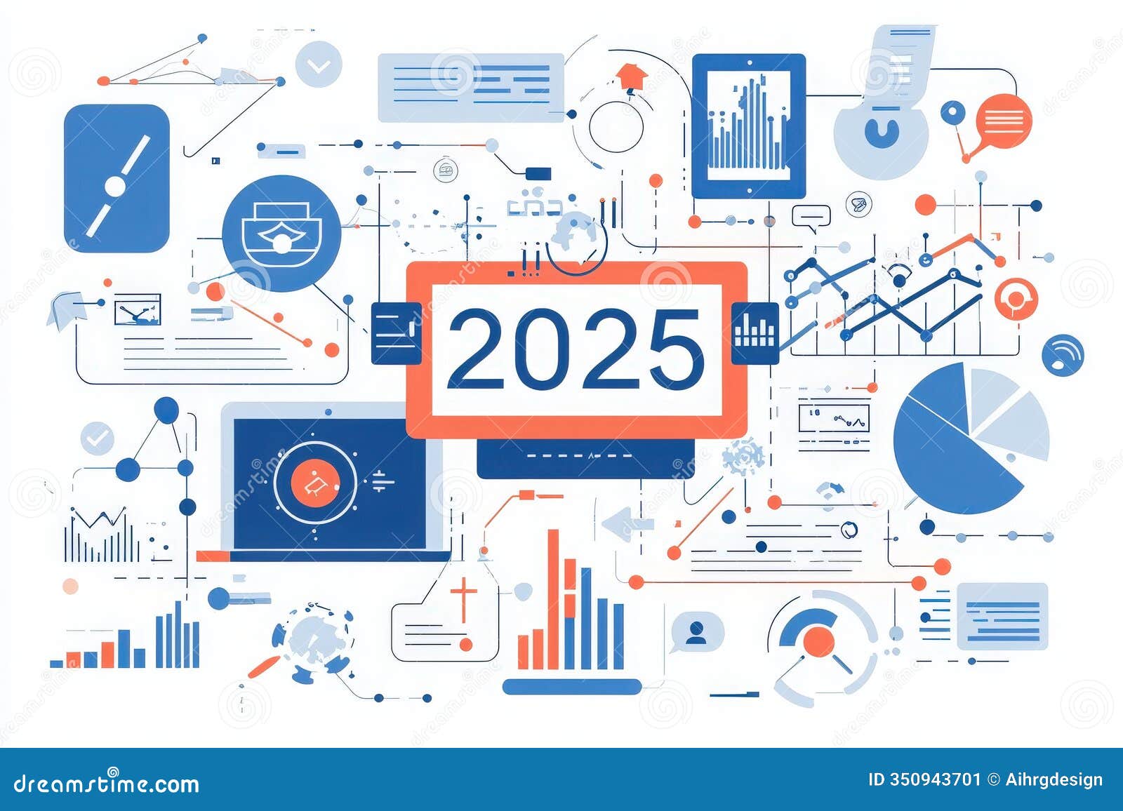 Visual Representation of Data Strategies and Projections for the Year ...