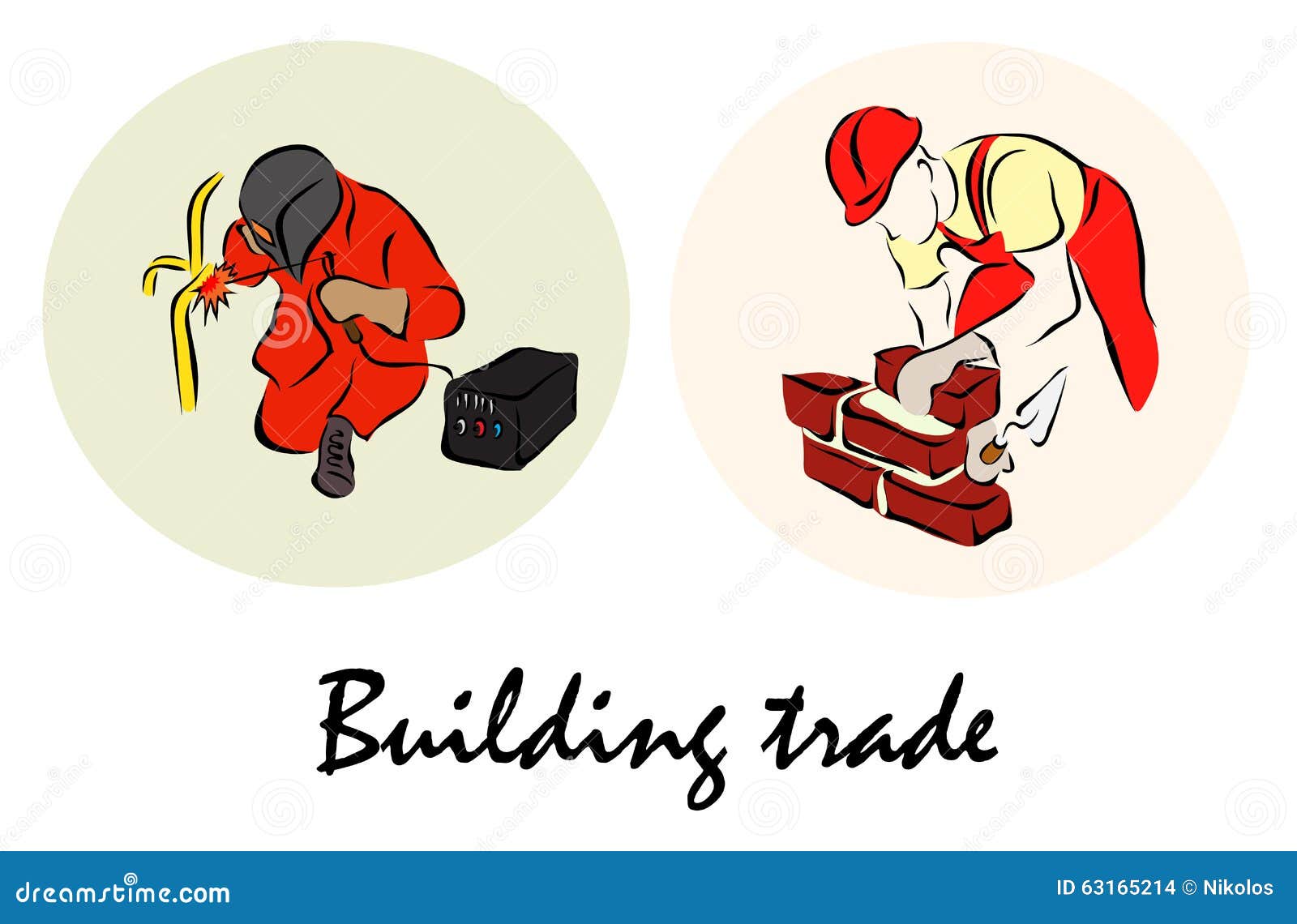 Building Trade Infographic Vector Illustration | CartoonDealer.com ...