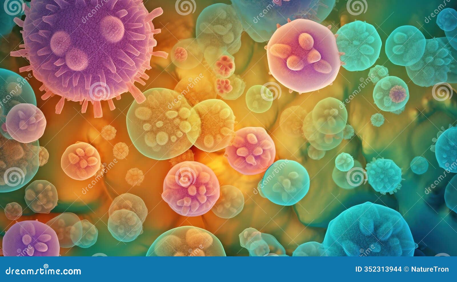 Microscopic Cellular World: a Vivid Depiction of Cell Structures and ...