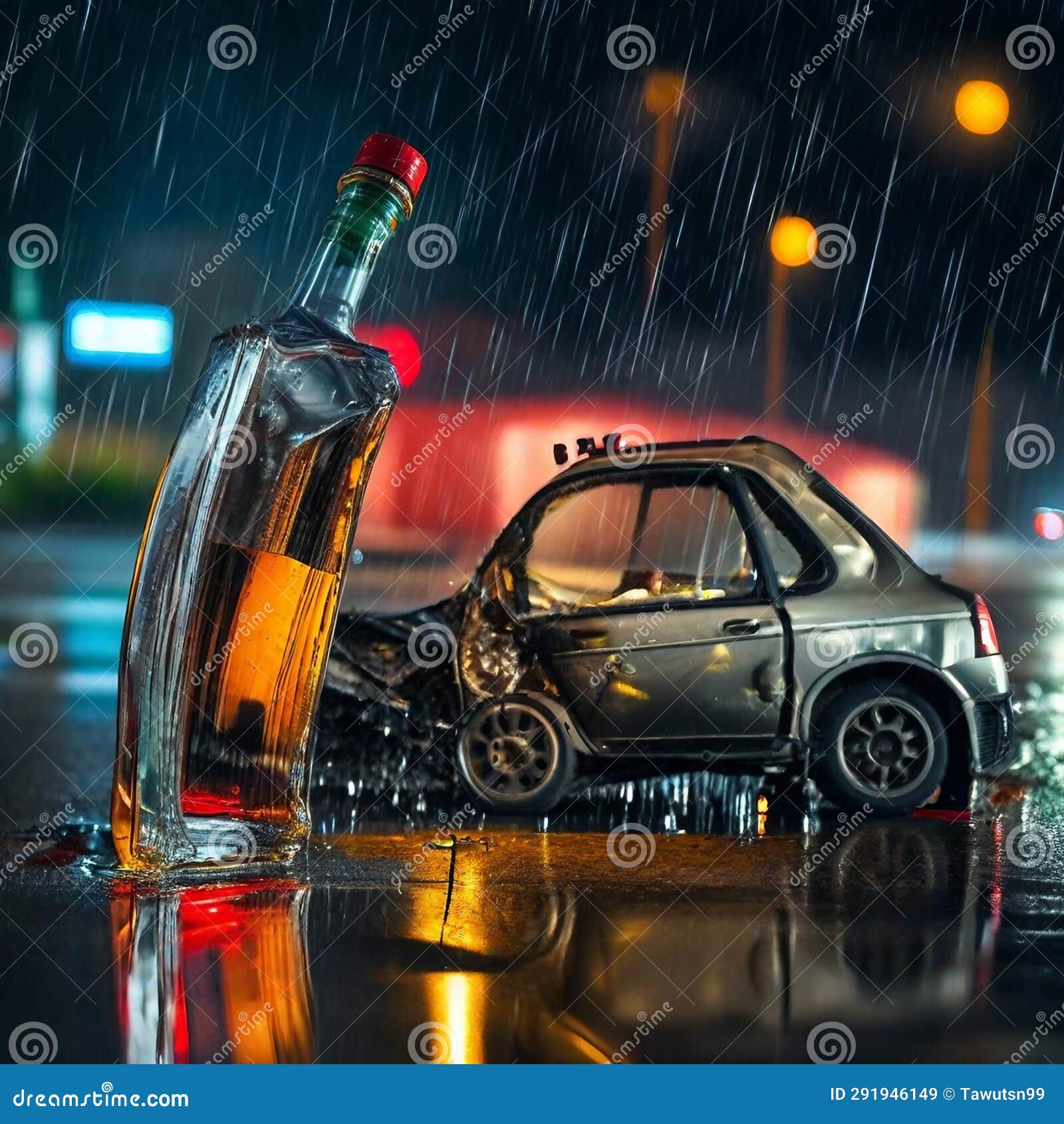 Illustration Showing Driving while Drunk.AI Generative Stock ...