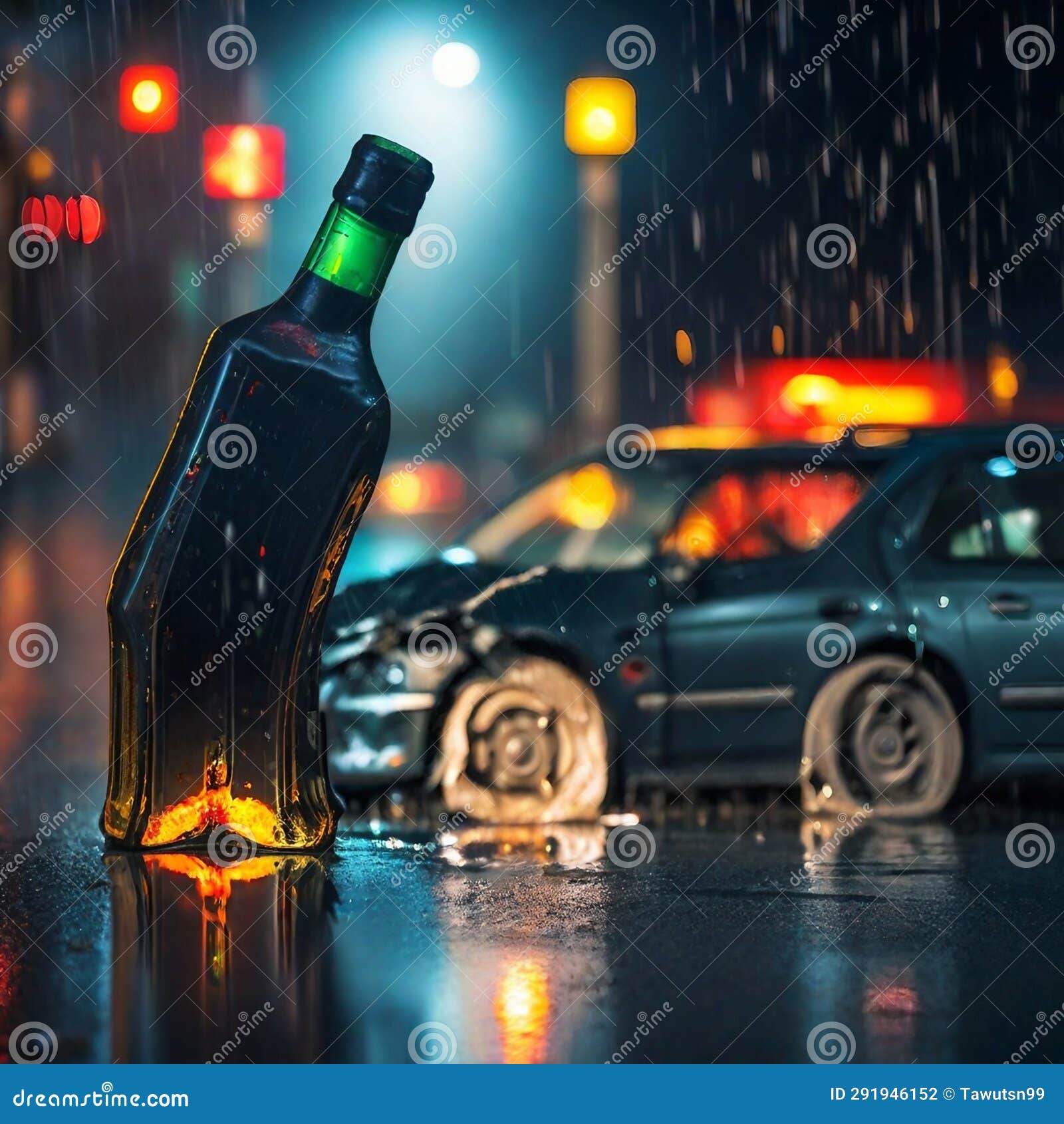 Illustration Showing Driving while Drunk.AI Generative Stock ...