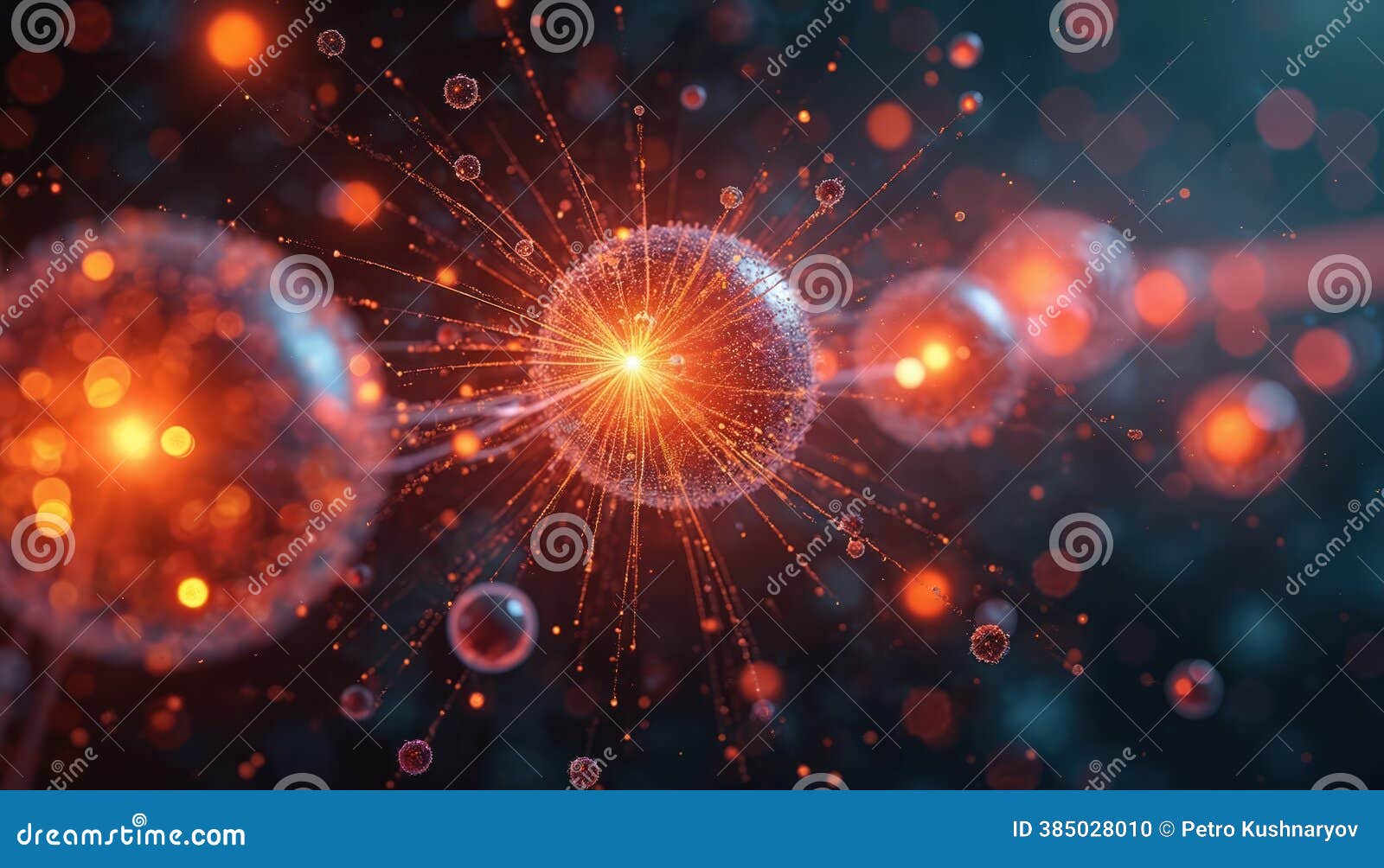 Atomic Nuclear Model, Nanostructured Core. The Nucleus Of An Atom ...