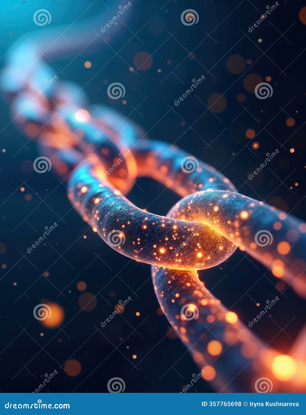 Illustration Shows Chain Link Graphic. Graphic Highlights Traceability ...