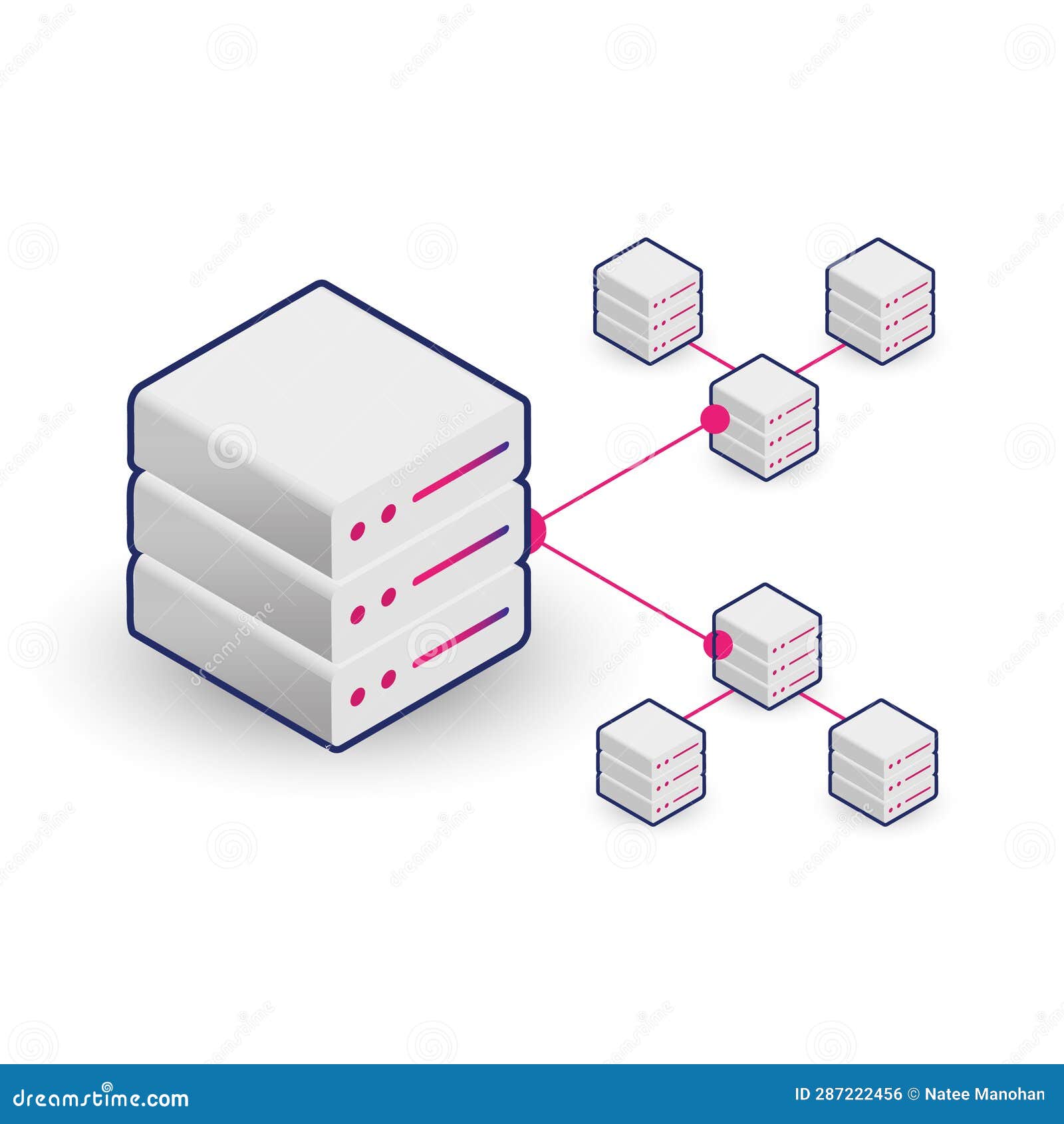 Edge Cloud Computing and Networking Colored Icon. Stock Vector ...