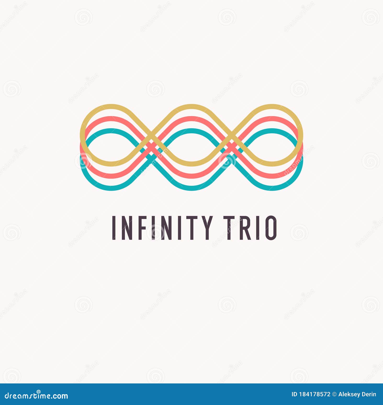 The Illustration Shows the Infinity Sign. Modern Graphics Stock Vector ...