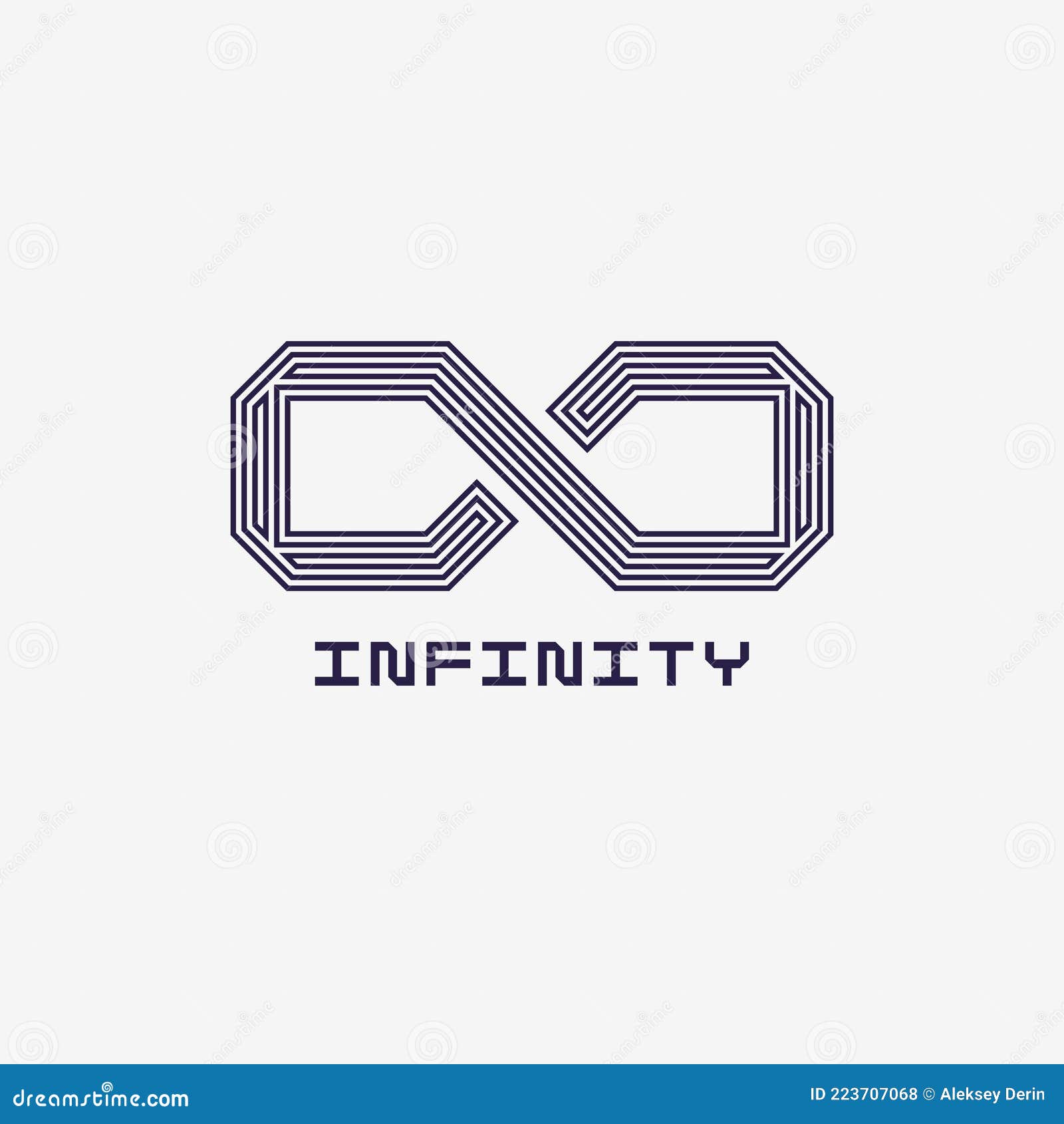 The Illustration Shows the Infinity Sign. Modern Graphics Stock Vector ...