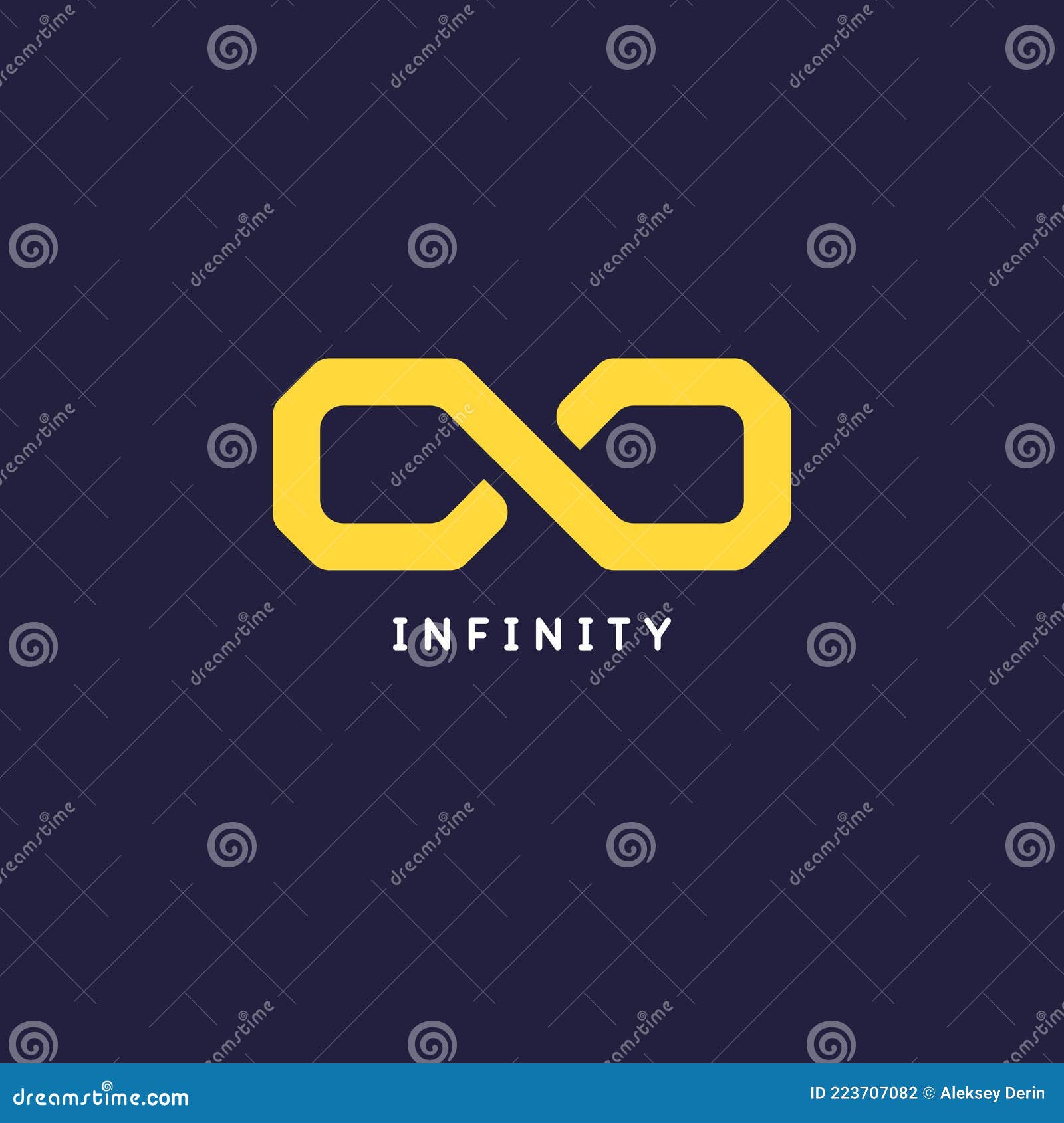 The Illustration Shows the Infinity Sign. Modern Graphics Stock Vector ...